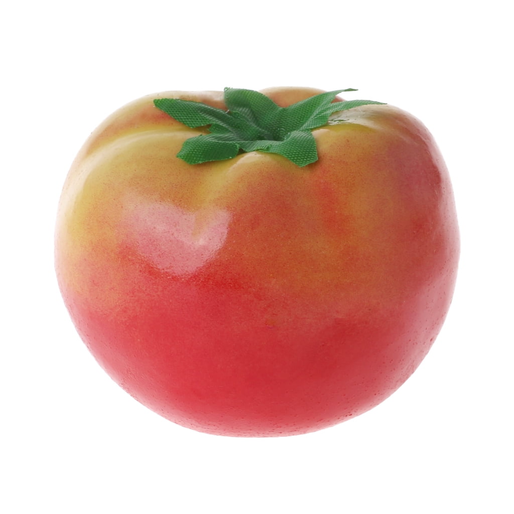 Lifelike Simulation Artificial Tomato Plastic Fault Fake Fruit Home ...