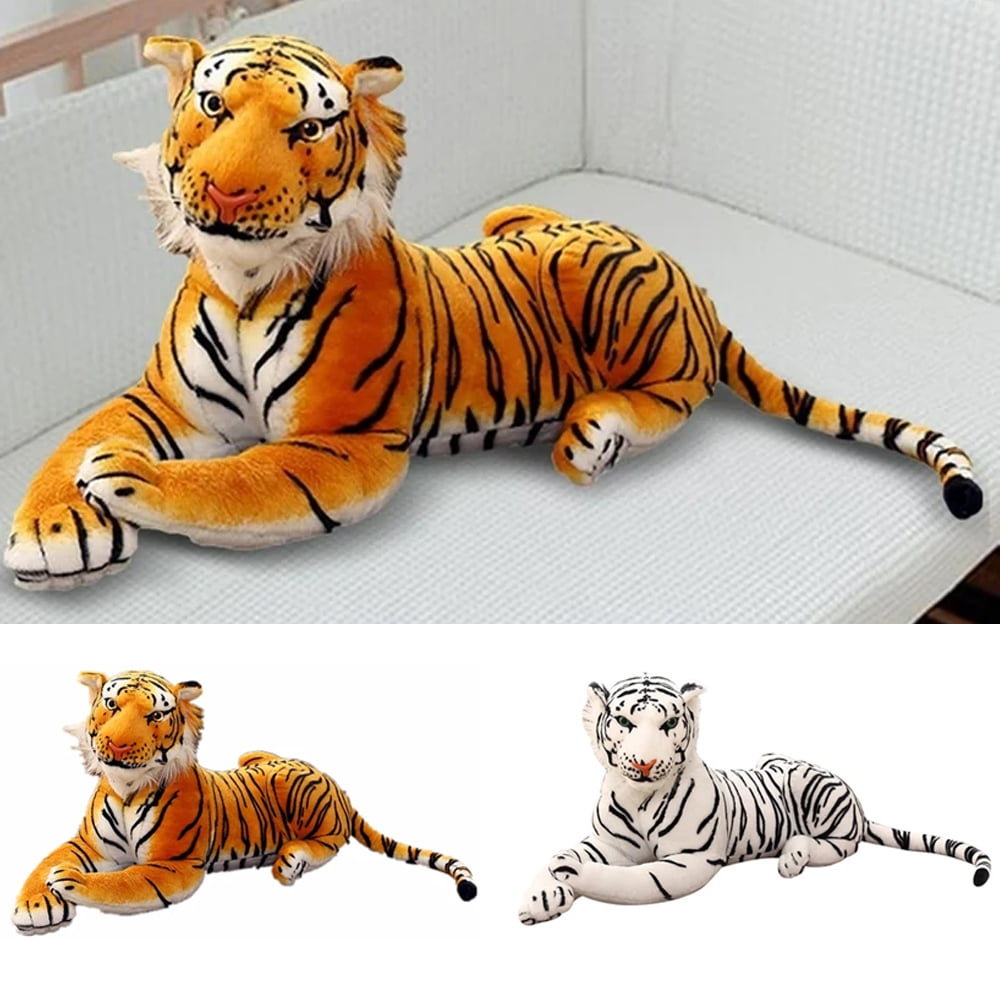 Lifelike Tiger Stuffed Animal Cute Realistic Tiger Plush Toy Gifts for Kids Boys Girls Birthday ...