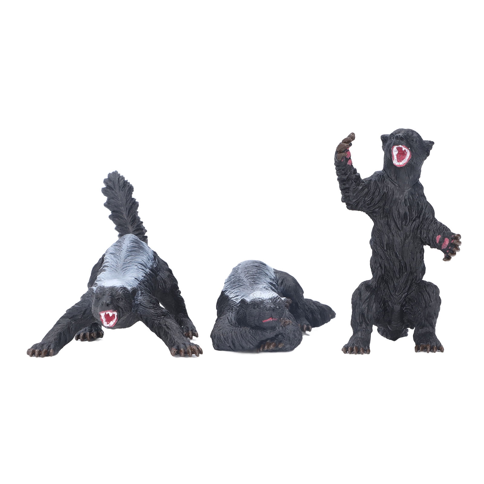 Lifelike Wild Animal Figure Plastic Attacking Standing Prone Postures ...