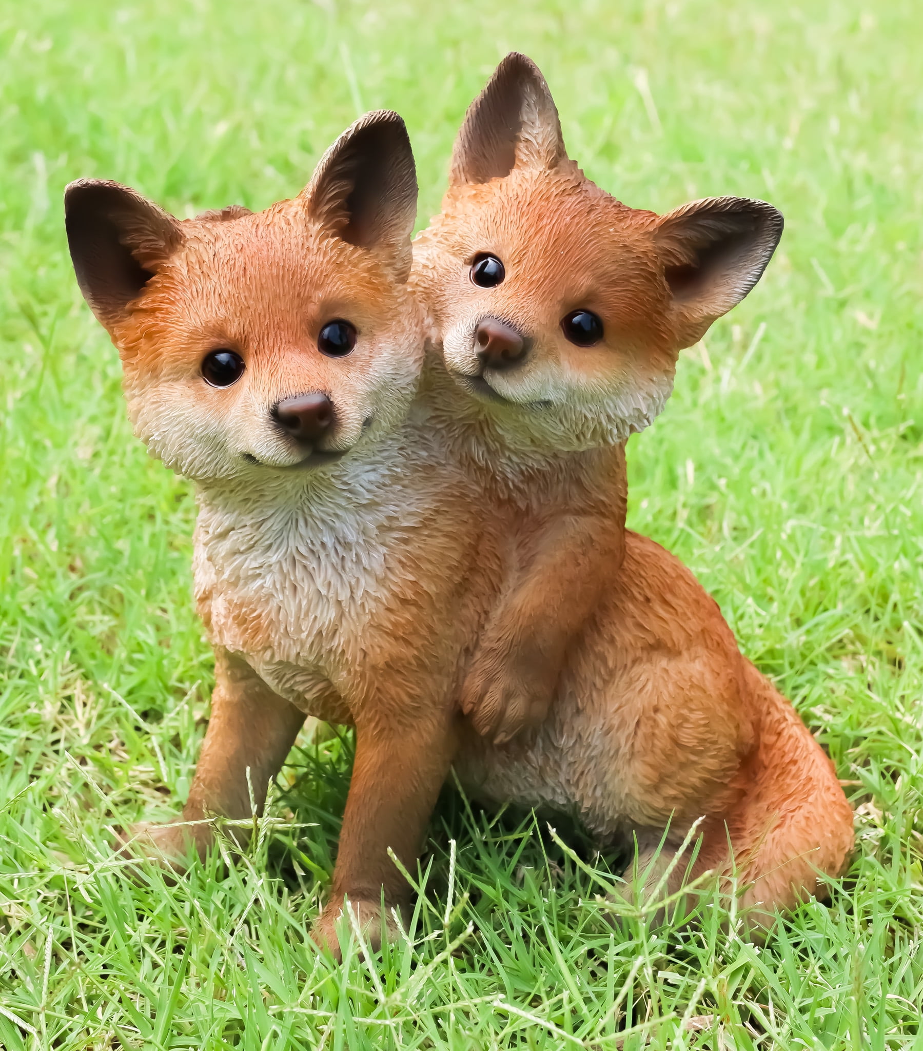 Lifelike Wildlife Woodlands Animal Pet Pals Frolicking Baby Fox Cubs ...