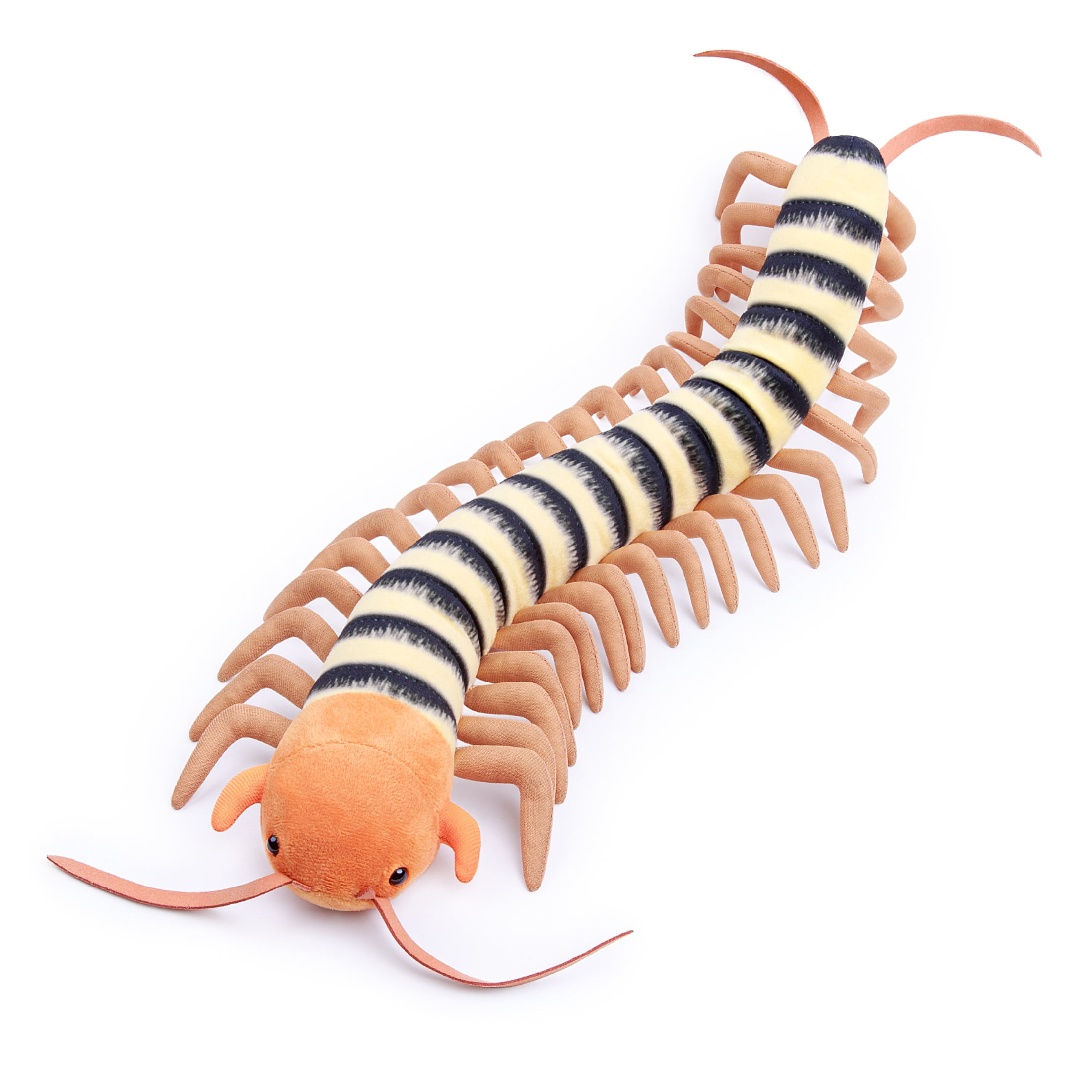 Lifelike Yellow Centipede Stuffed Animal,Soft Centipede Plush Toy ...
