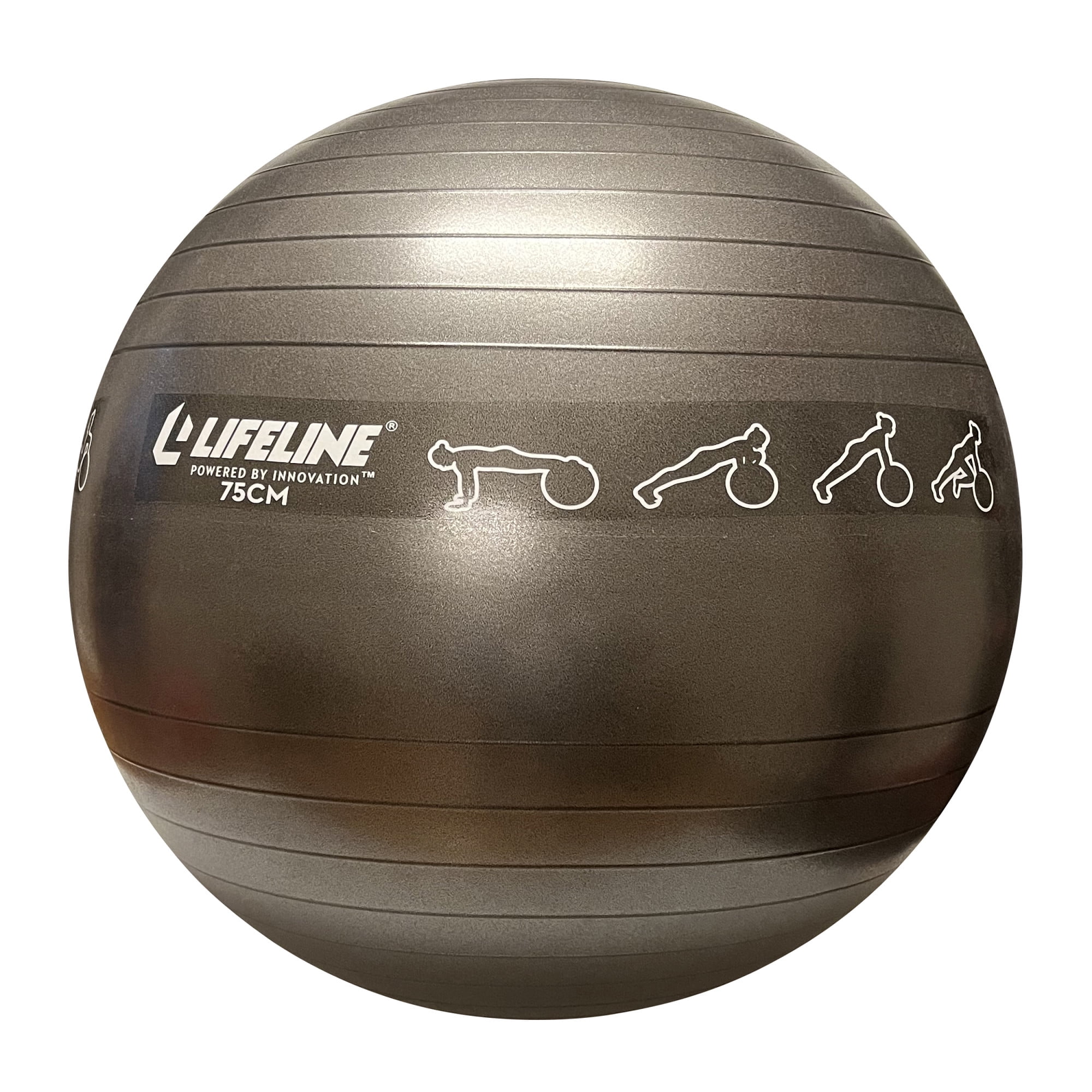 Lifeline Fitness Burst Resistant Exercise Ball 75CM for Yoga, Pilates ...