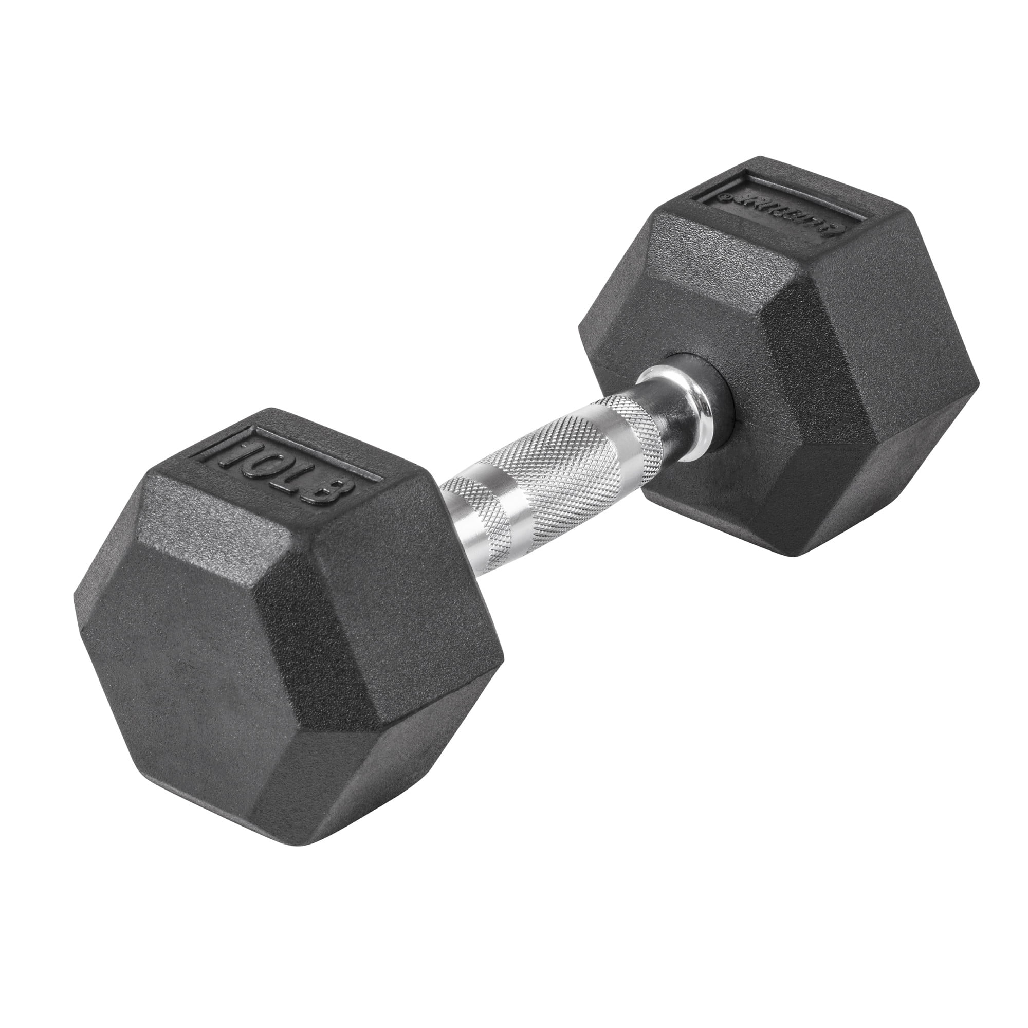 Lifeline Fitness Premium Rubber Hex Dumbbell, Single, 10 lbs - Walmart.com