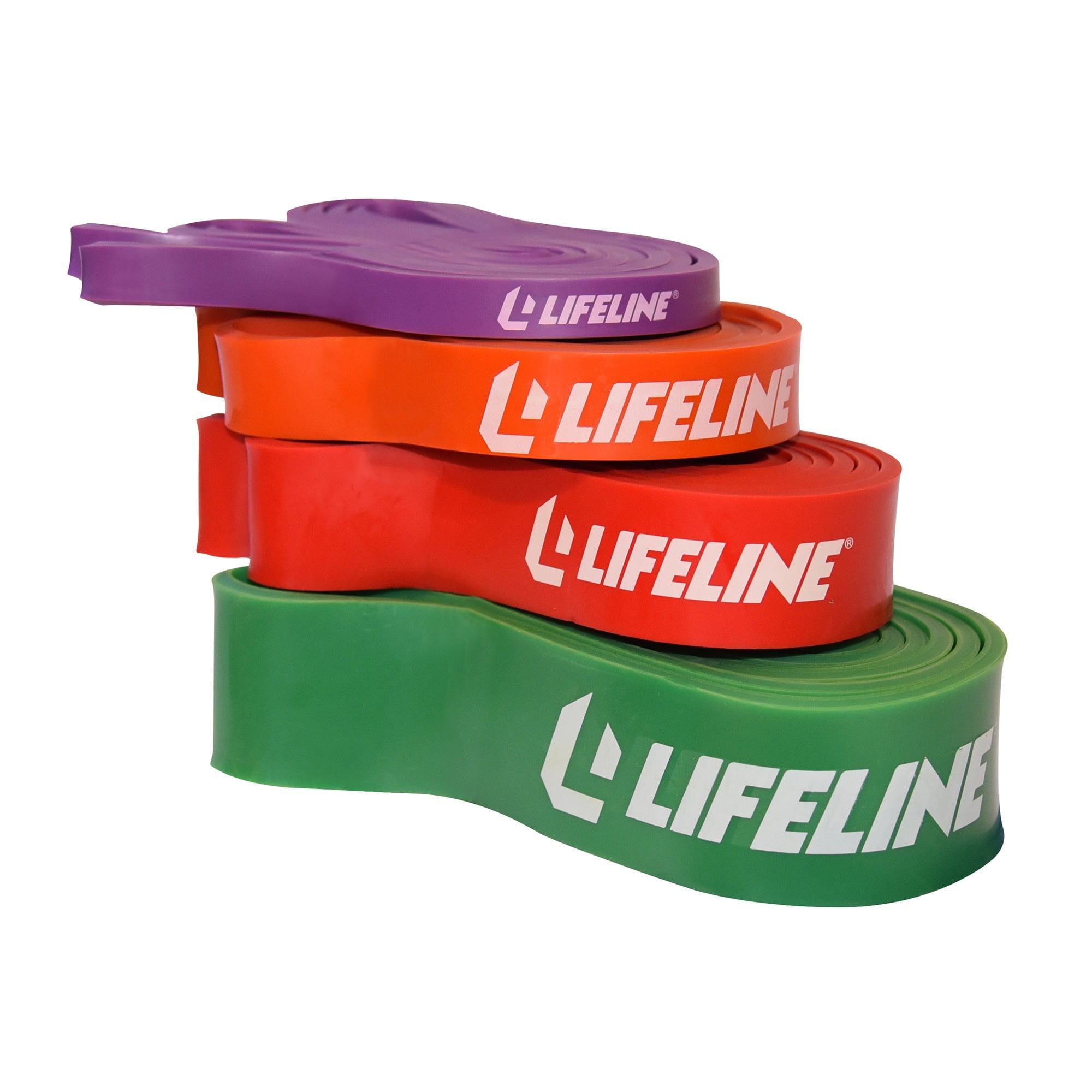 Lifeline Fitness Super Resistance Band Kit - Levels 1-4 - Adds ...