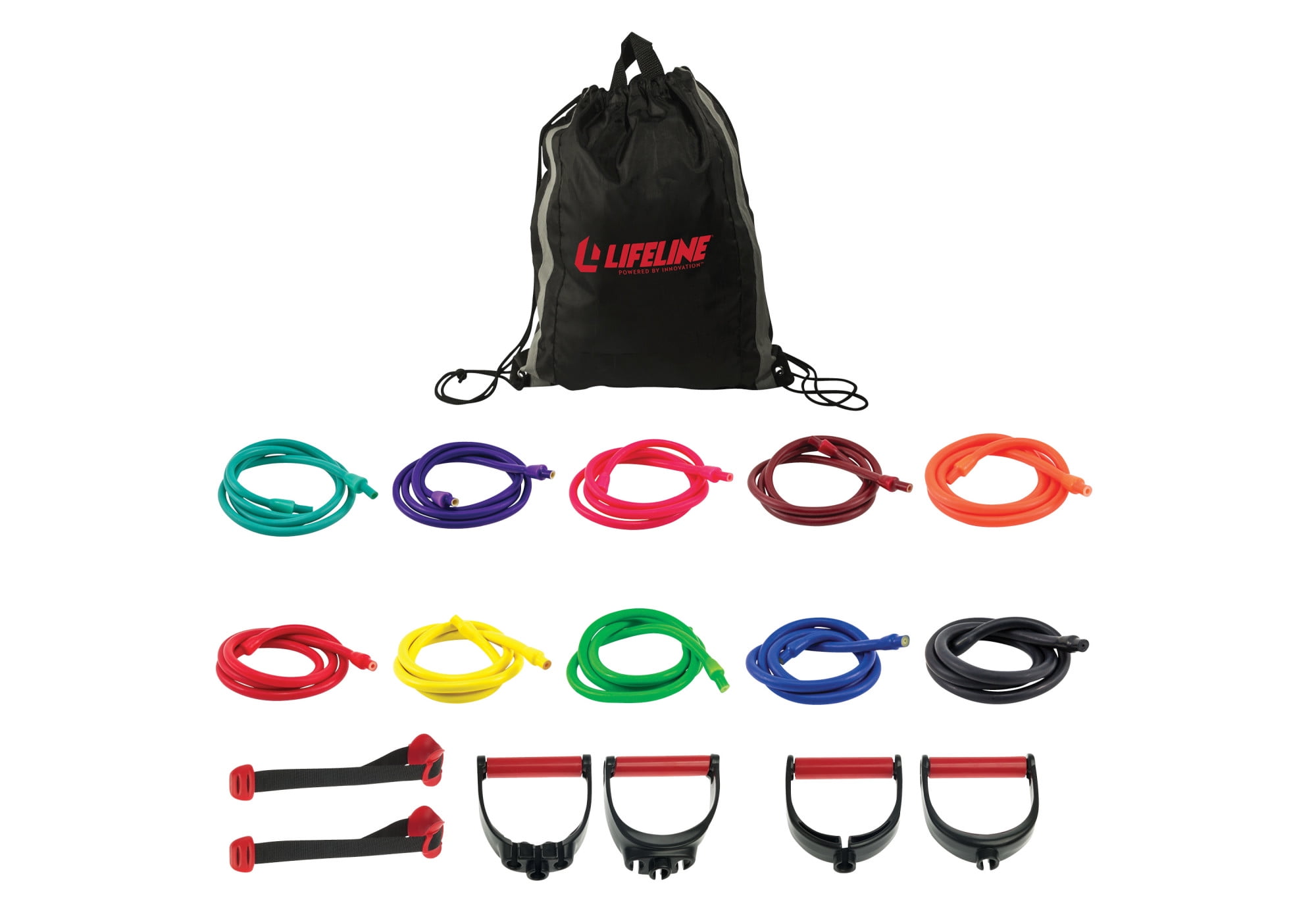 Lifeline Fitness Ultimate Resistance Trainer Kit with 10 Cables for a ...