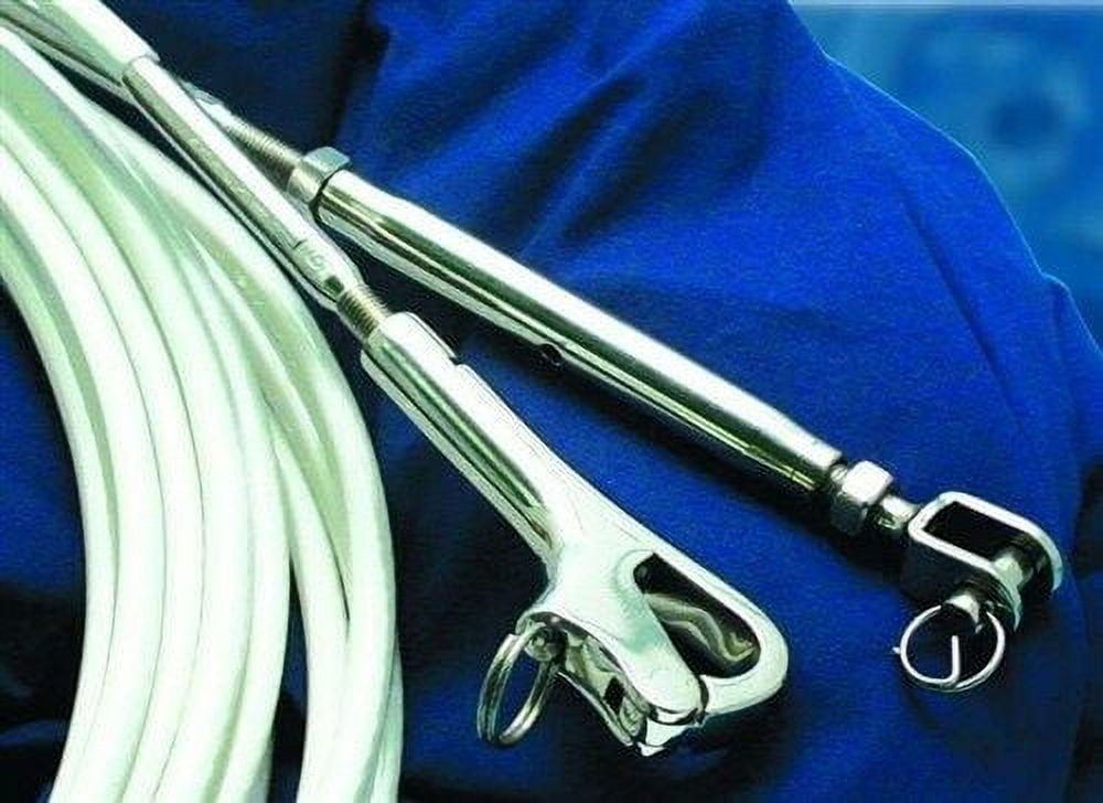 "Suncor Stainless Lifeline Kit with Gate for 3/16"" Wire Rope - Quick ...