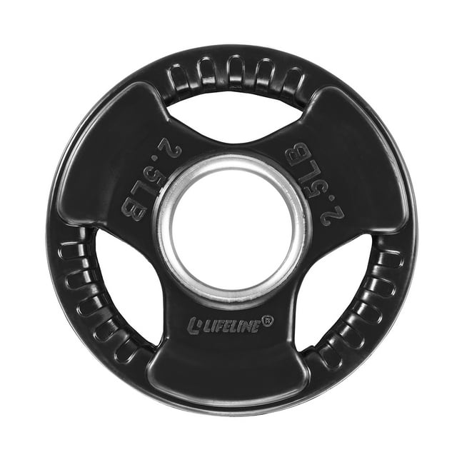 Lifeline Olympic Rubber Grip Plates - Easy to Grip - Walmart.com