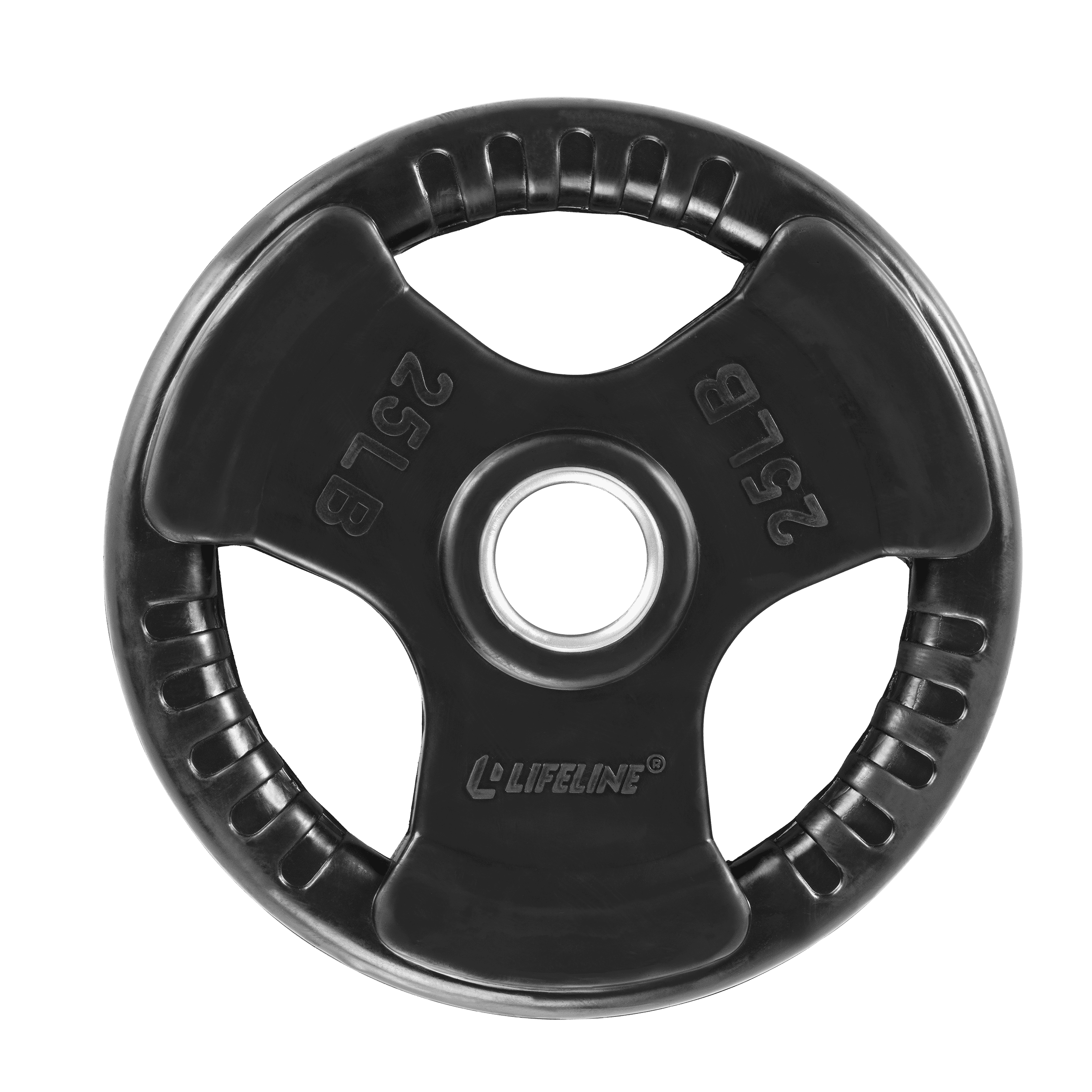 Free Shipping! Lifeline Fitness 25lb Olympic Rubber Grip Weight Plate ...