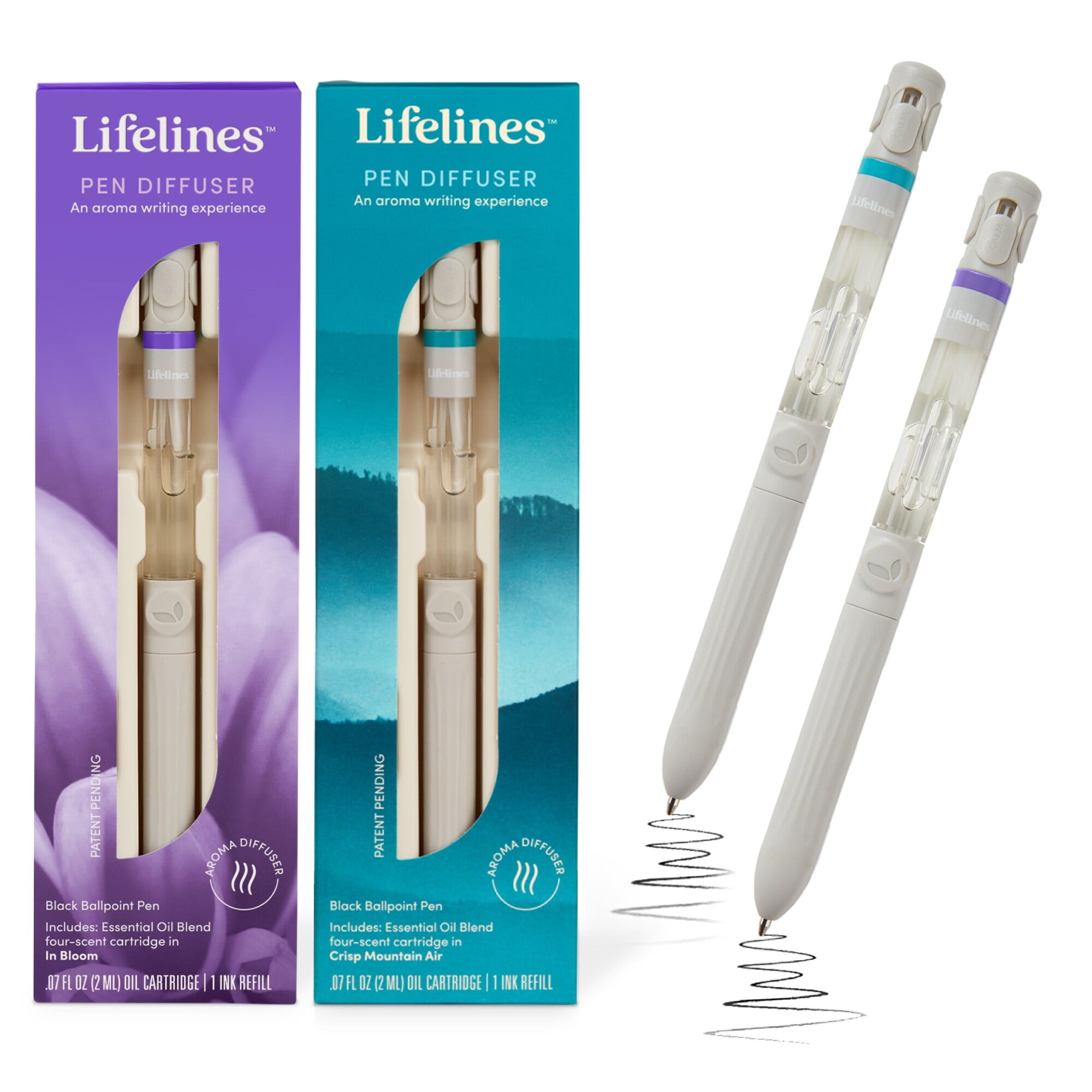 Lifelines 2 Pack Pen Diffusers Blue/Purple - Walmart.com