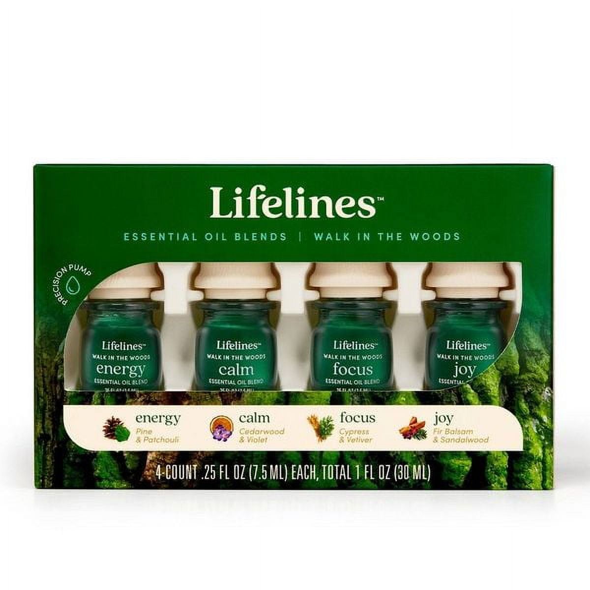 Lifelines Essential Oil Blends 4-pack Green - Walmart.com