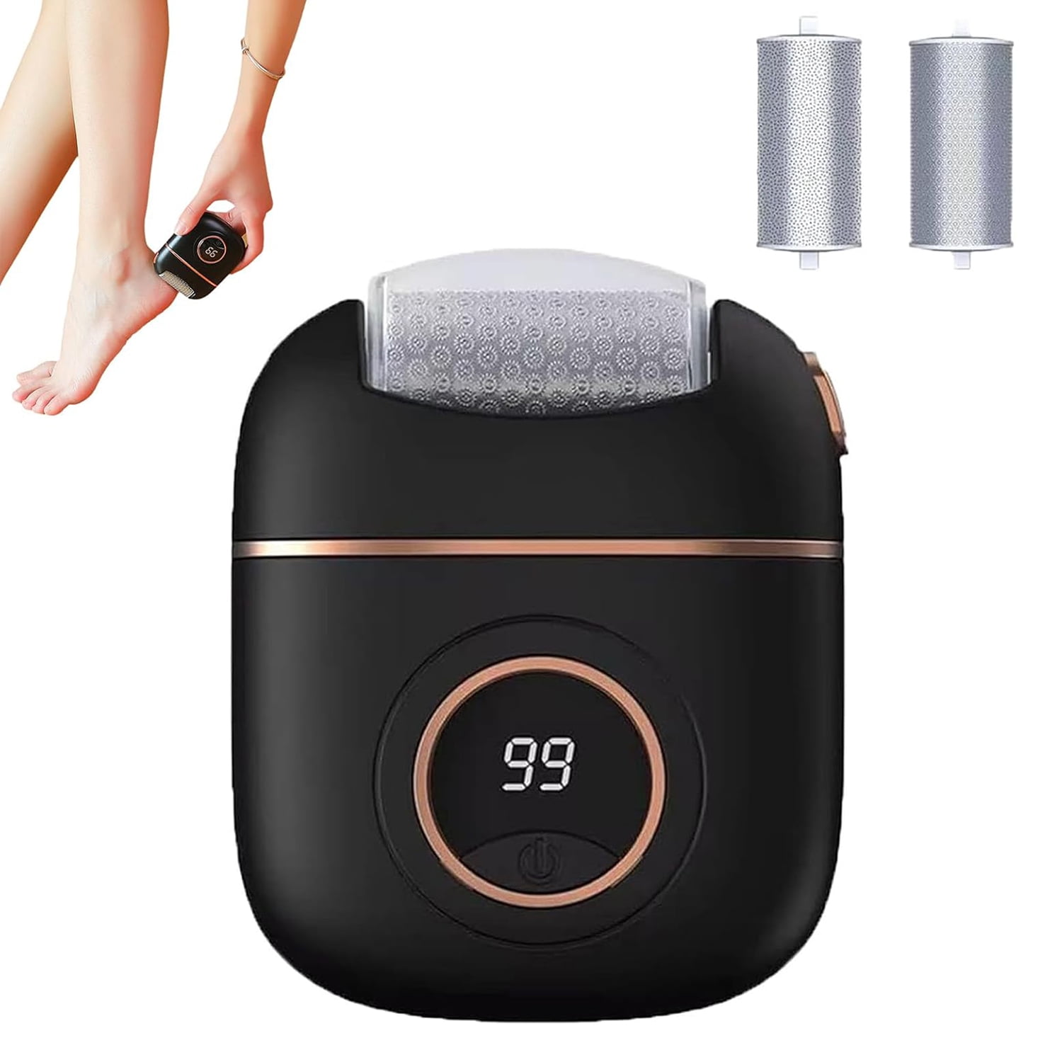 Lifellery Electric Digital Display Foot Grinder for Feet, Foot File for ...