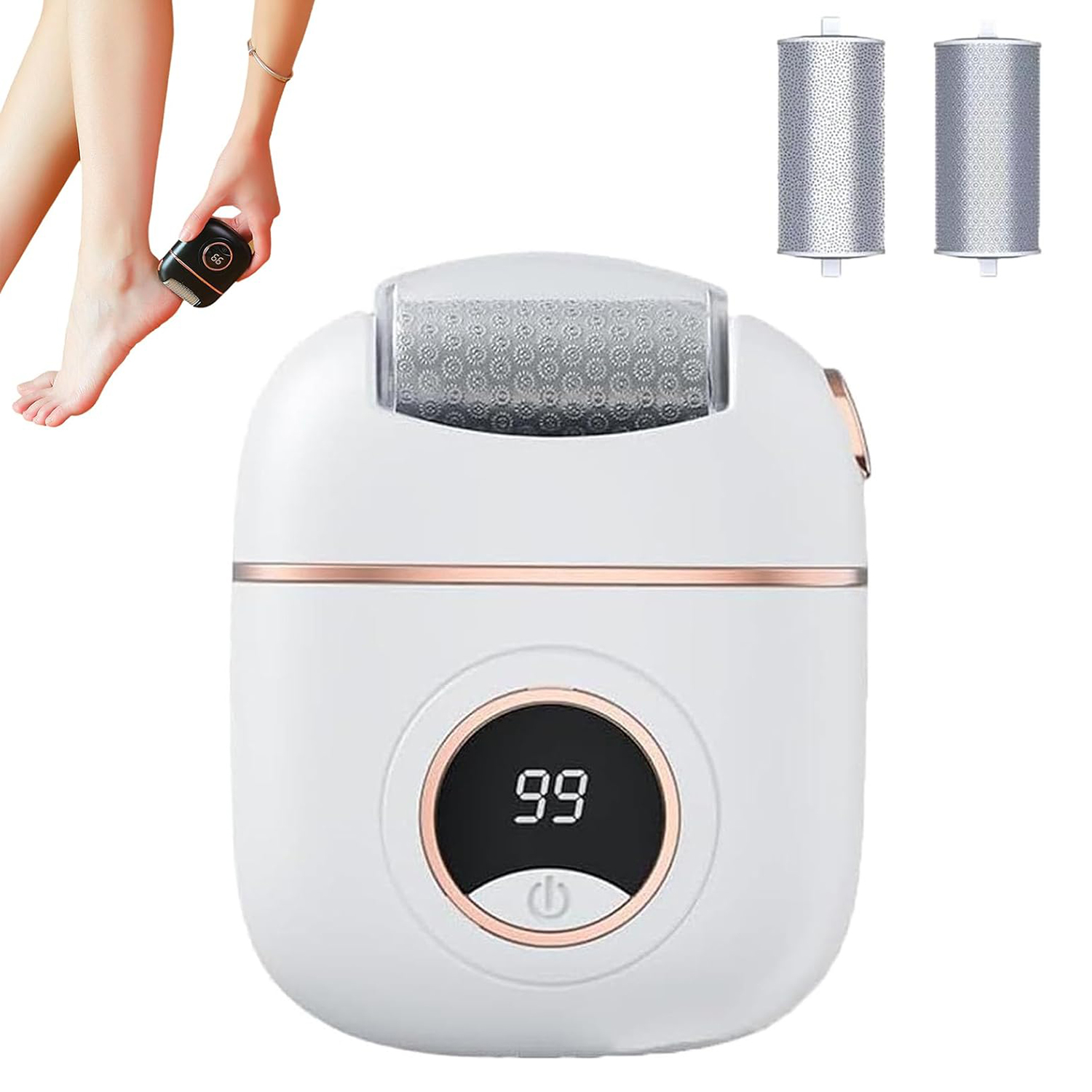 Lifellery Electric Digital Display Foot Grinder for Feet, Foot File for ...