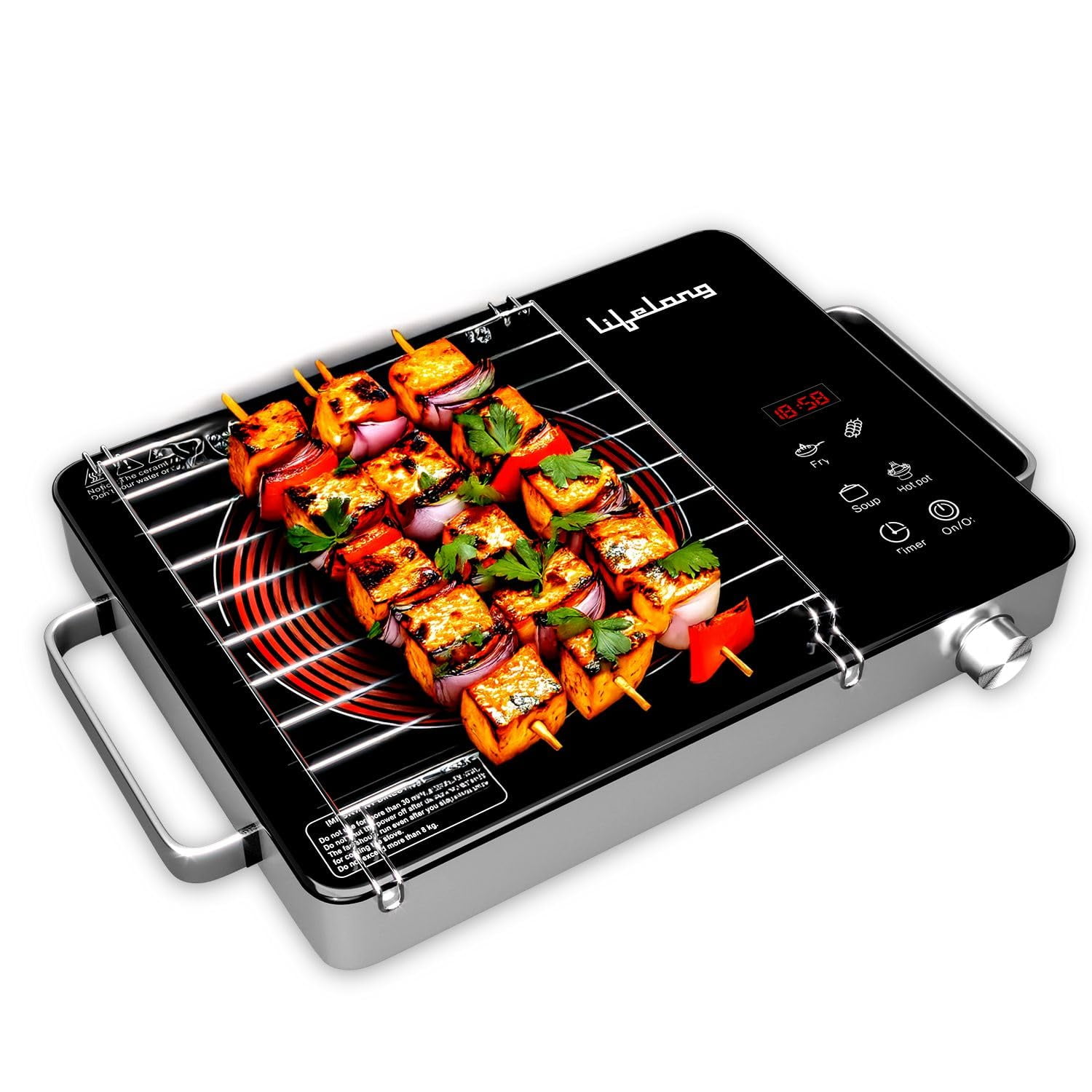Lifelong 2200 Watt Infrared Induction Stove with Digital Display Surge ...