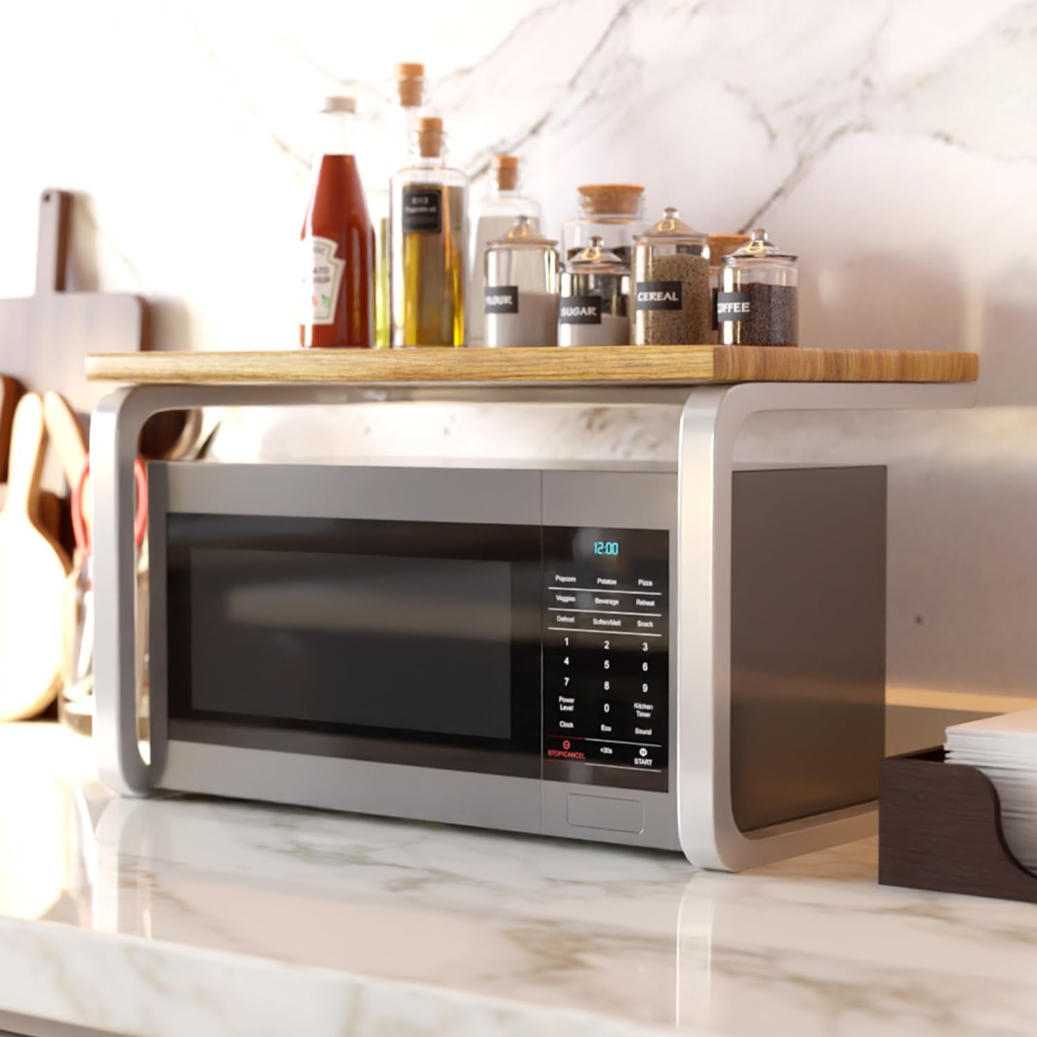 Lifelong Microwave Stand Oven OTG Stand for Kitchen Multipurpose Top ...