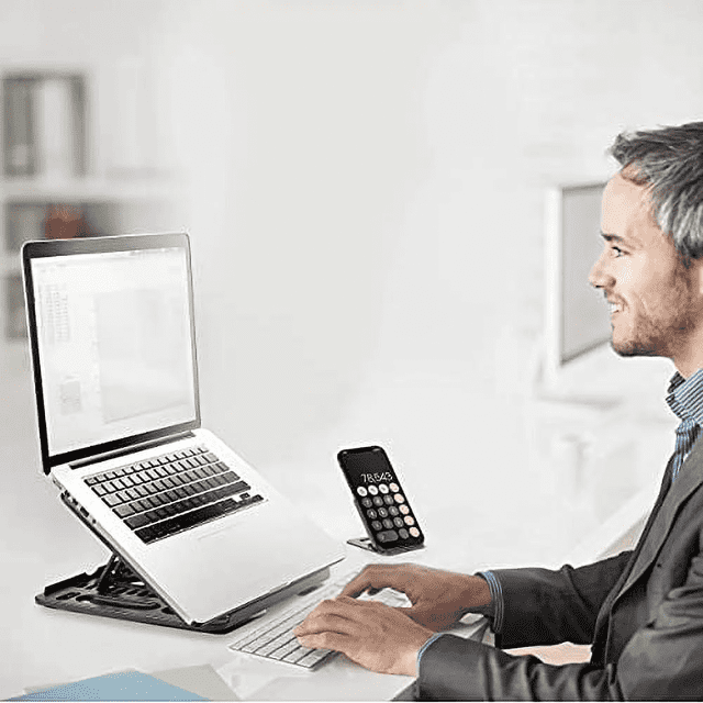 Lifelong Adjustable Height Computer Laptop Riser for Desk, Bed, OGT ...