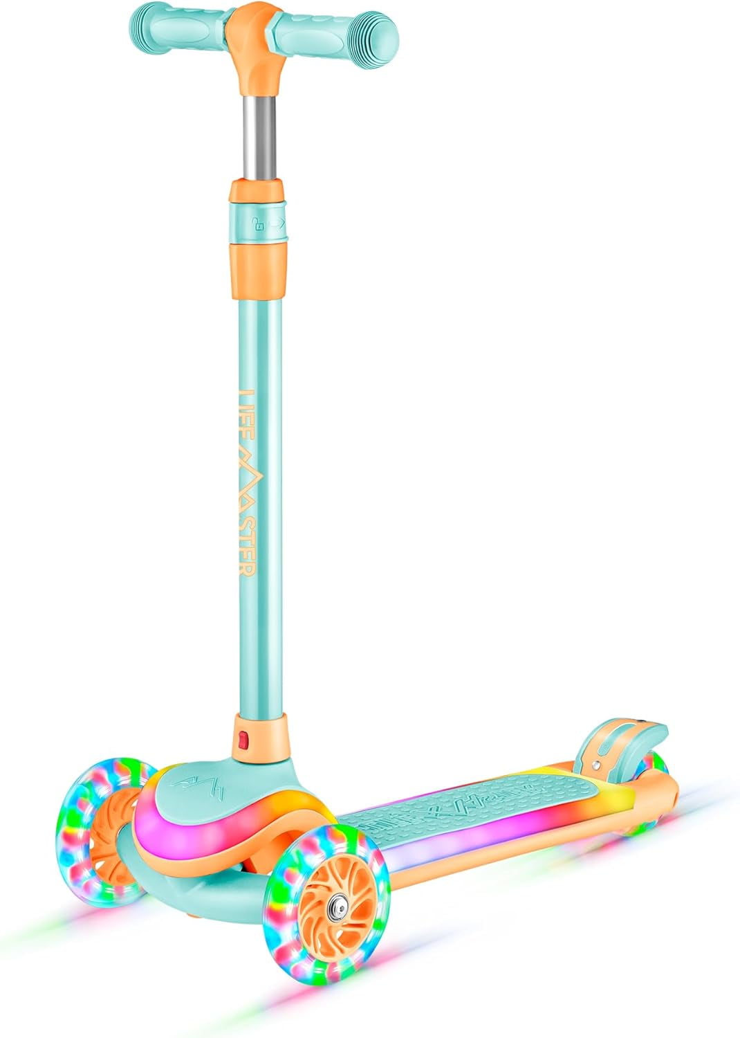 Lifemaster 3-Wheel Kids Scooter with Multi-Color Lights on Deck ...