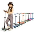 Lifemaster Mini 3-Wheel Kids Scooter with Multi-Color Wheel Lights – 4 ...