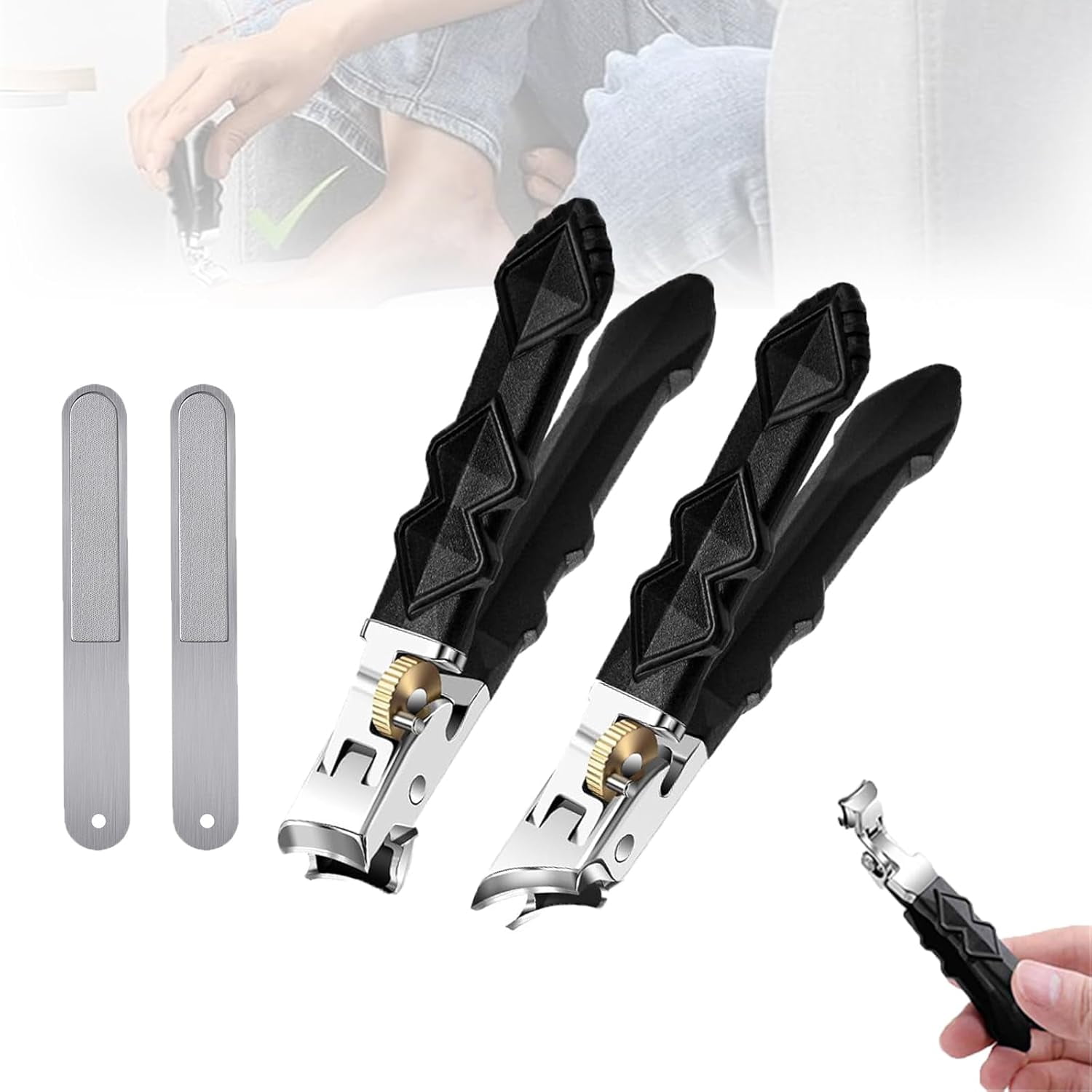 Lifepac Orthoclip Nail Clippers, Fanyil Ortho Clip, Easy Clip Nail Clippers, 180° Wide-Mouth ...