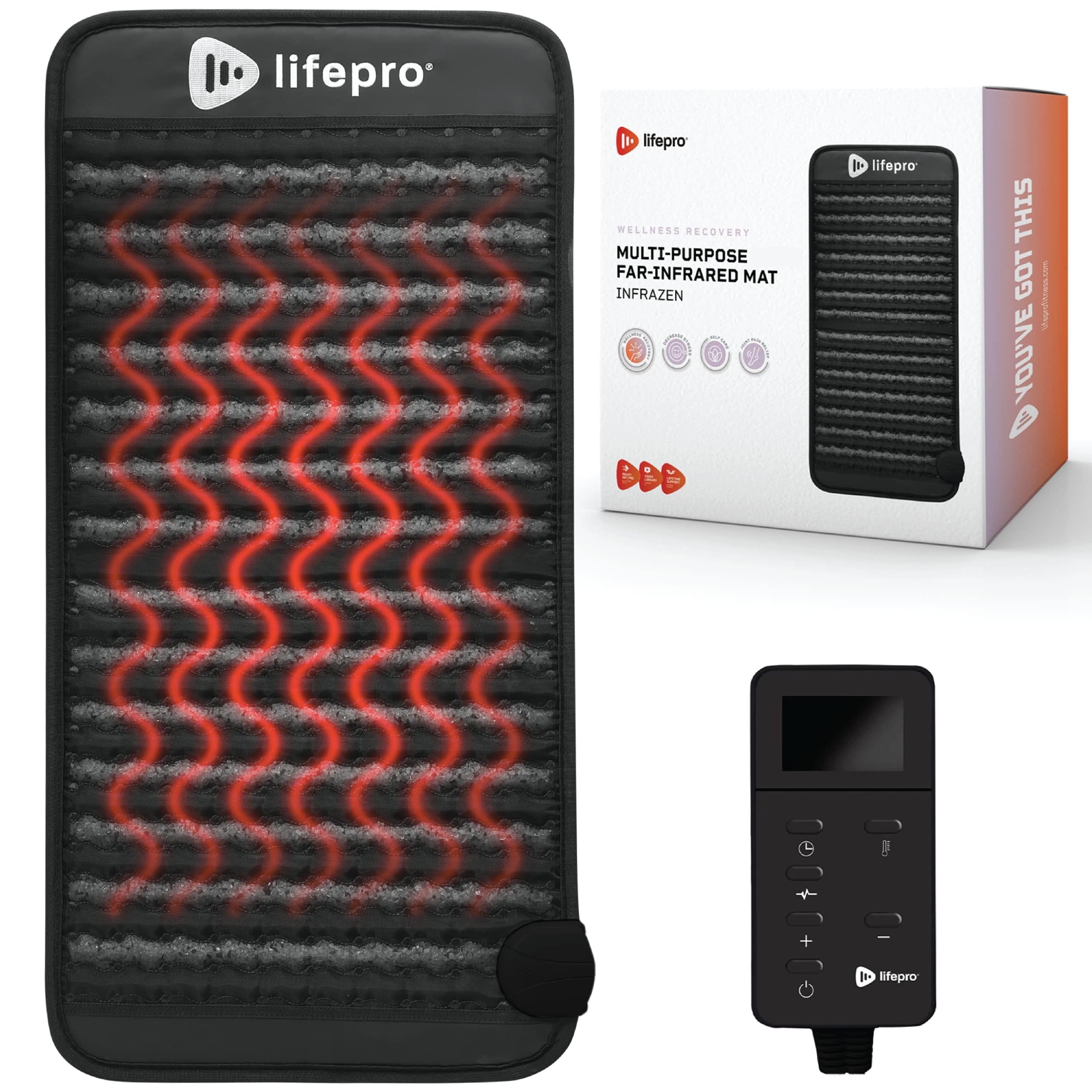 LifePro Portable Far Infrared Mini Heating Mat, Adjustable Settings, 39 ...