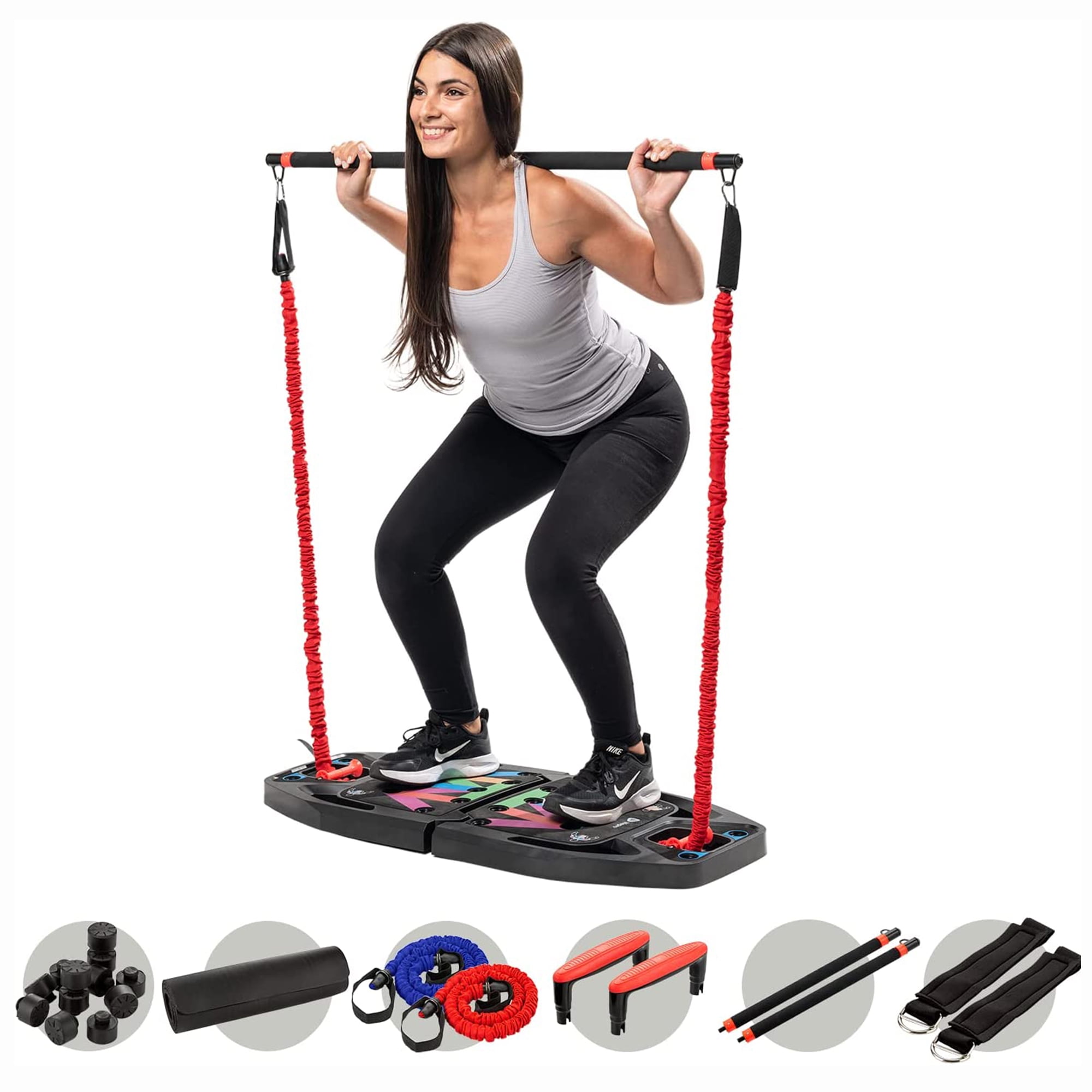 Zummy 9 in 1 Push Up Rack Board System Fitness Workout Train Gym ...