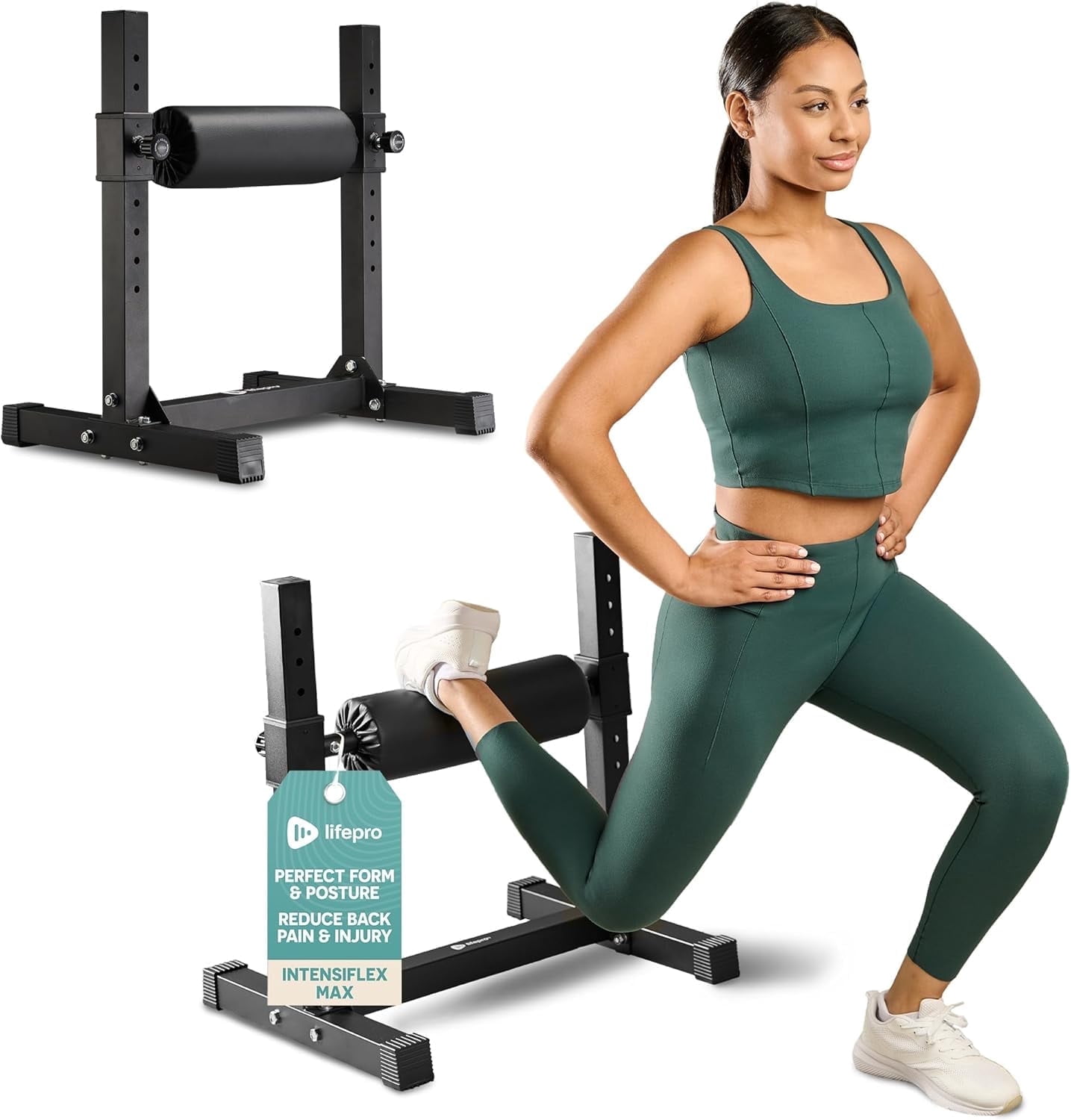 Lifepro Intensiflex Max Bulgarian Split Squat Stand - Adjustable Single ...