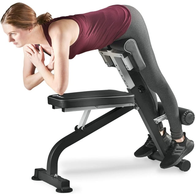 Lifepro Roman Chair Hyperextension Bench, Multipurpose Adjustable ...