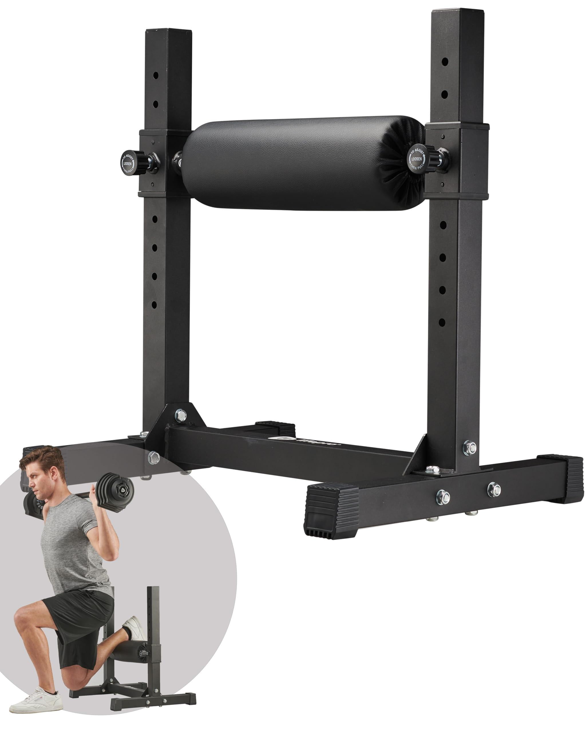 Lifepro LP-INTFLXM-BLK-WAM Split Squat Stand Adjustable Roller Heights ...