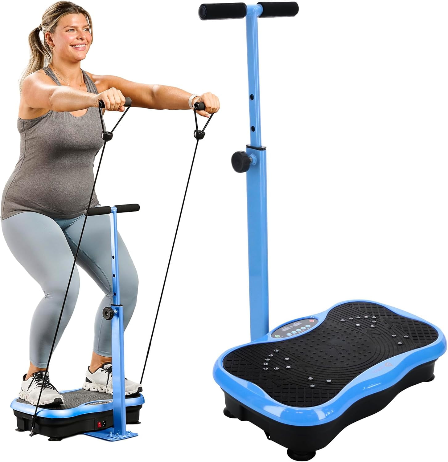 Lifepro Vibration Plate Exercise Machine with Magnetic Acupoints - Full Body Vibration Platform ...