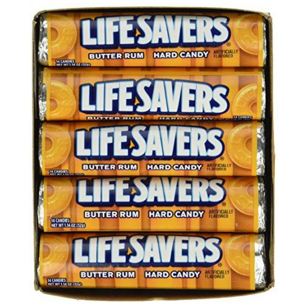 Lifesavers Butter Rum Candy, 14 Count (Pack Of 20) - Walmart.com