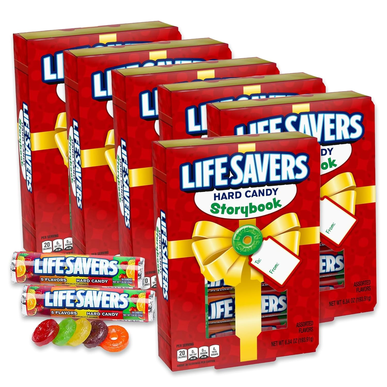 Lifesavers Christmas Candy Book 6 Pack of Lifesavers Hard Candy ...