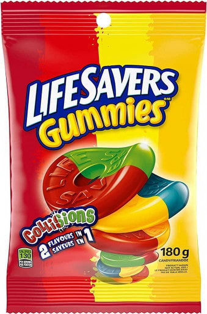 Lifesavers Collisions Gummy Candy, 180g/6.3oz Peg Bag, {Imported from ...