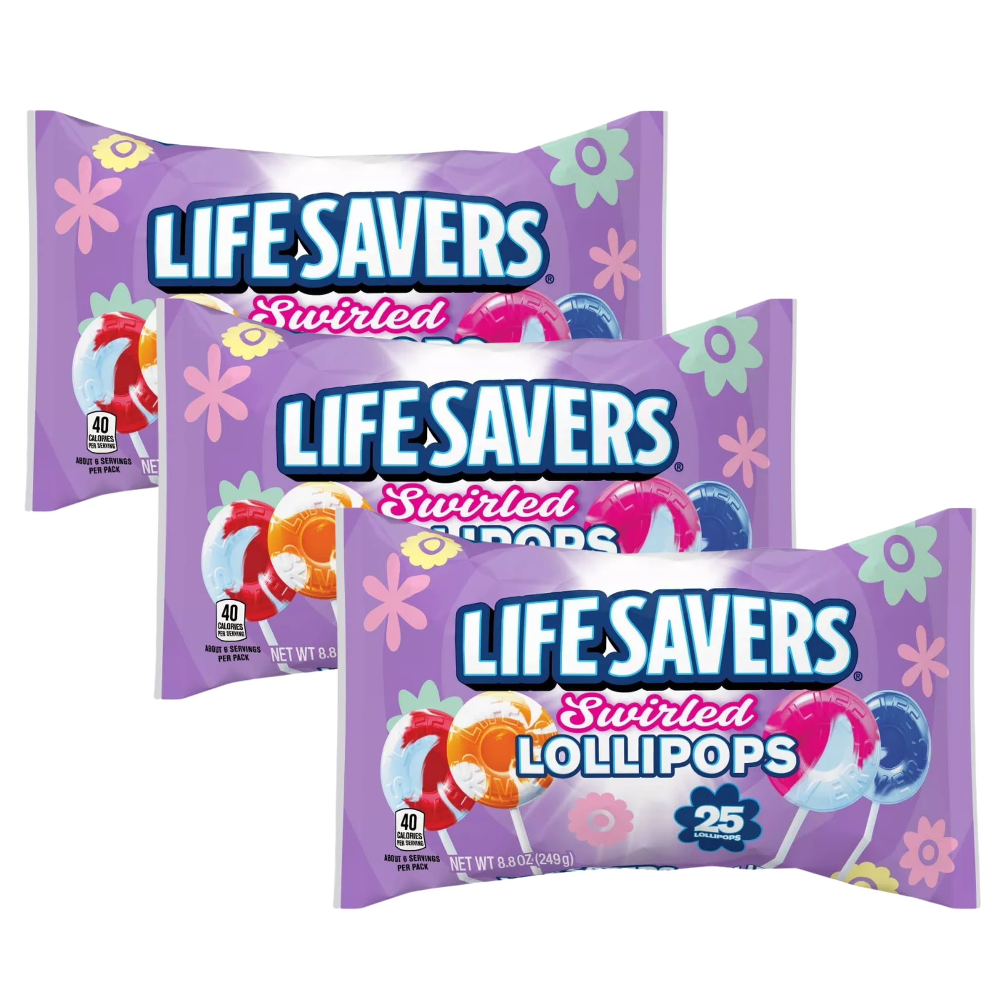 Lifesavers Easter Swirl Lollipops Bag 4 Assorted Flavors Individually ...