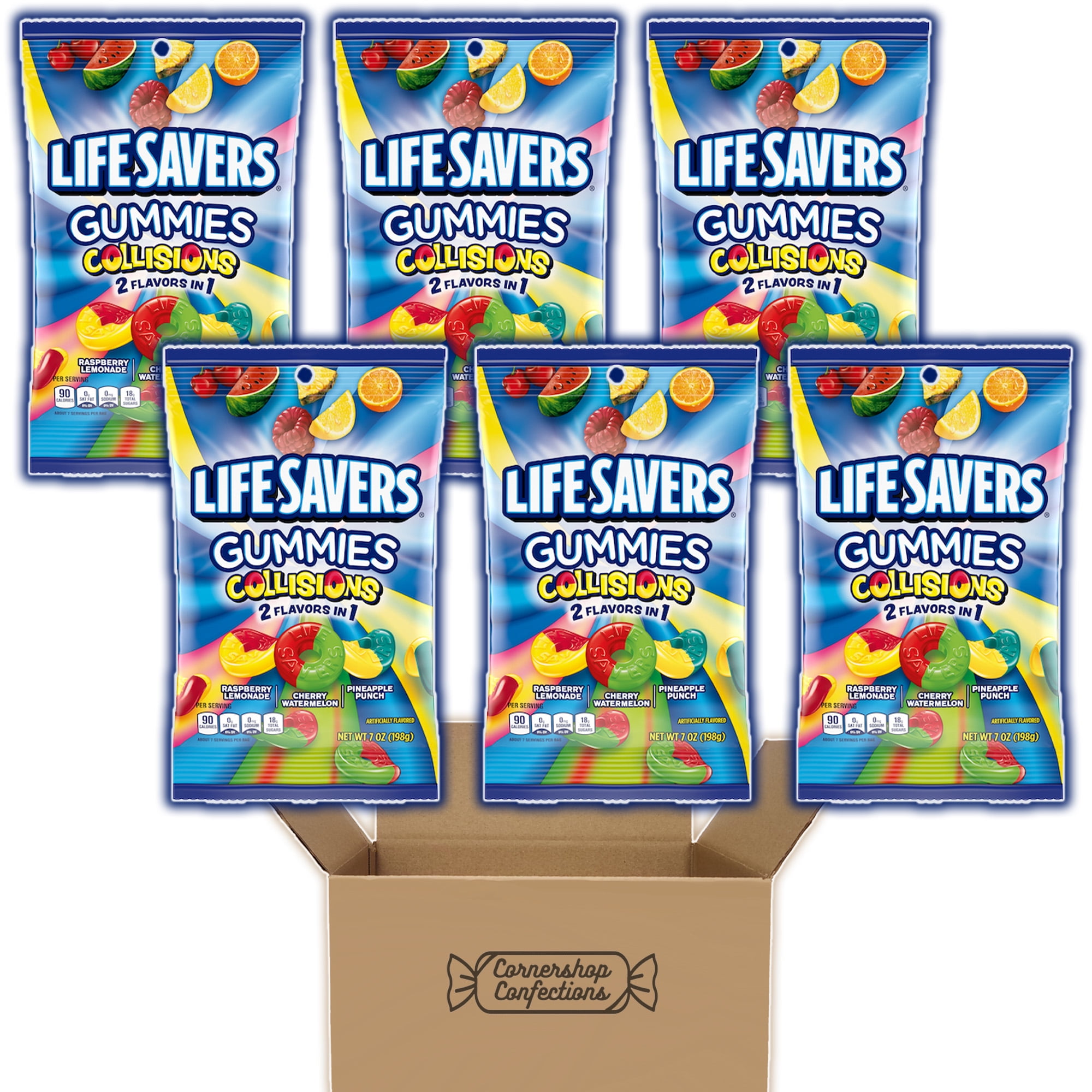 Lifesavers Gummies Collisions Lovers Bundle - 6 Bags of Lifesavers ...