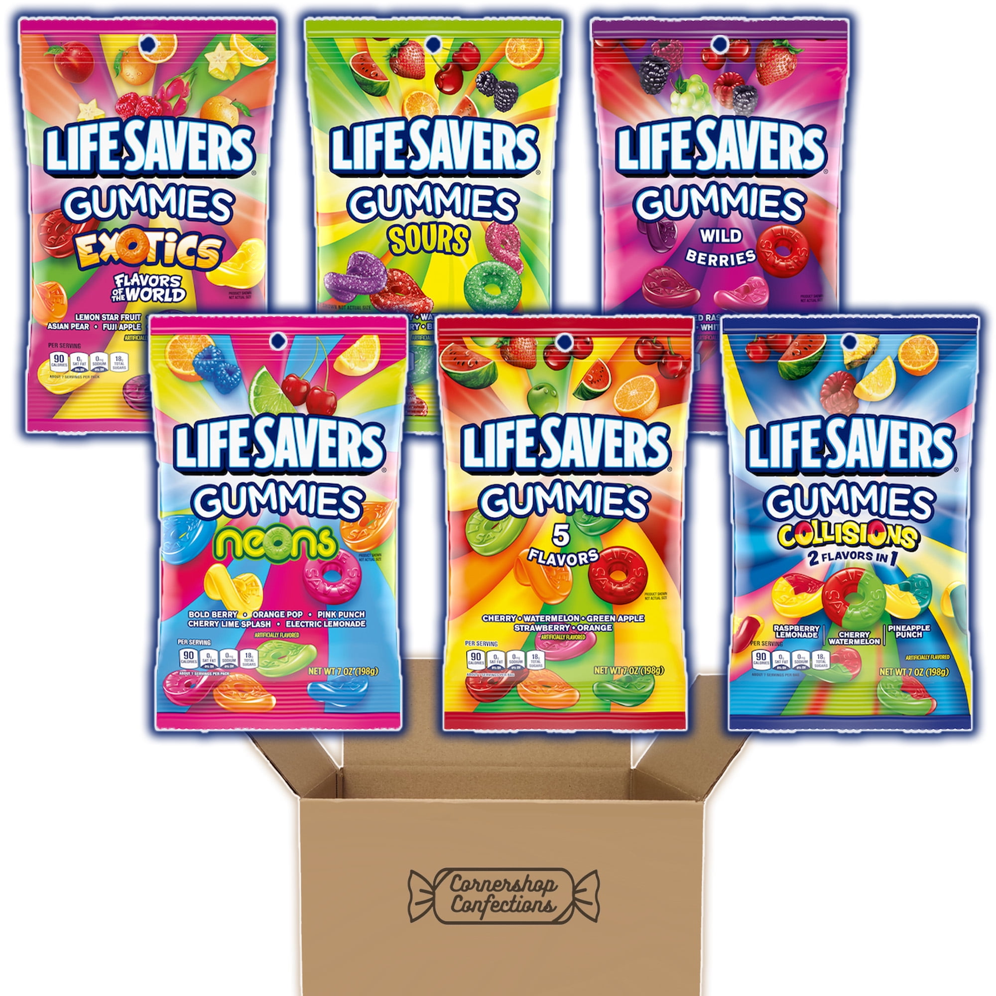 Lifesavers Gummies Lovers Variety Share Pack - 6 Bags - 1 7 oz Bag Each ...