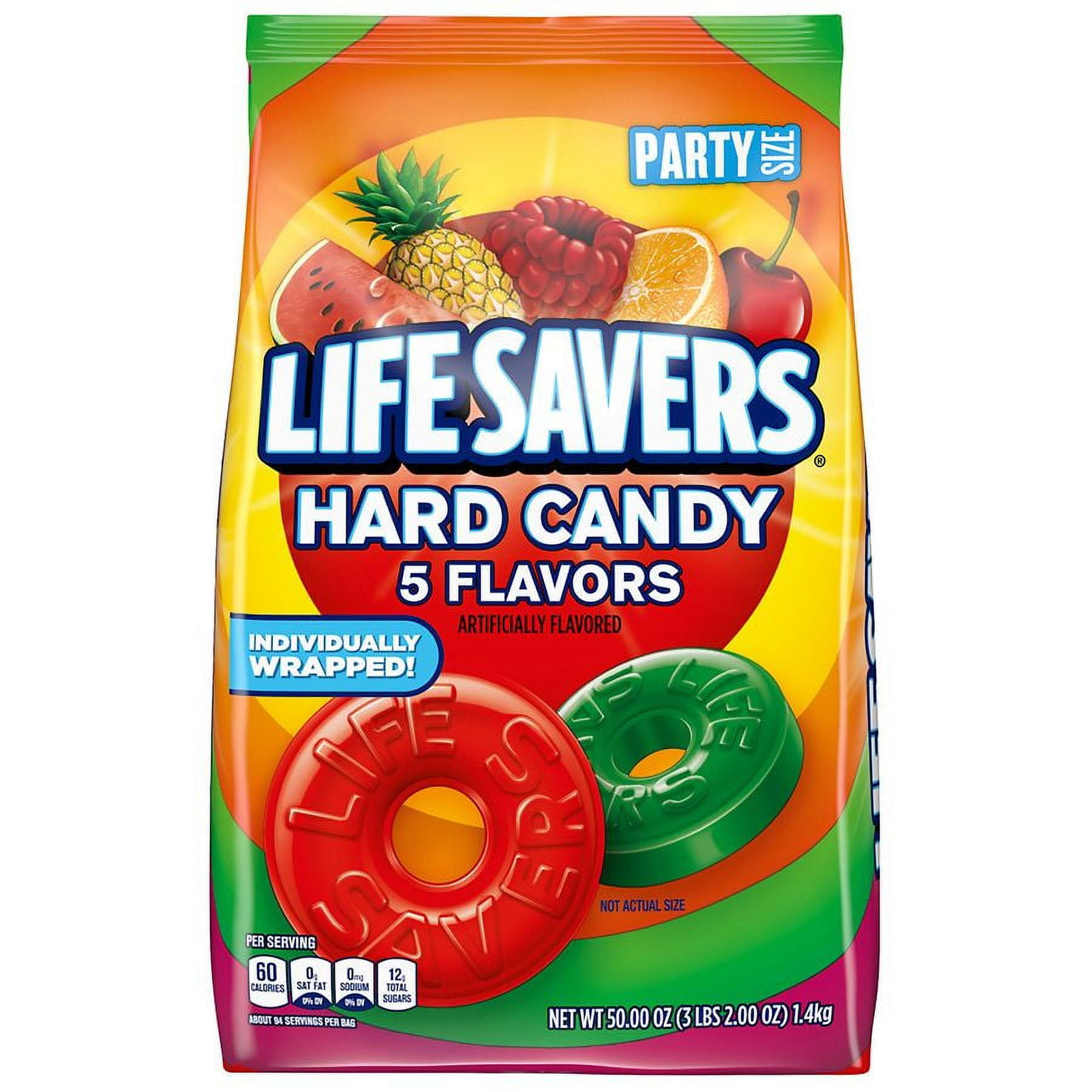 Hard Candy Original Five Flavors, 50 oz Bag - Walmart.com