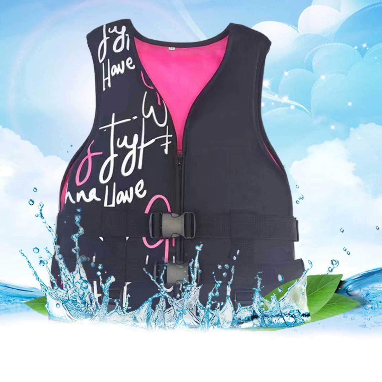 Lifesaving Adult Unisex Life Jacket Swimming Vest Compact Water ...