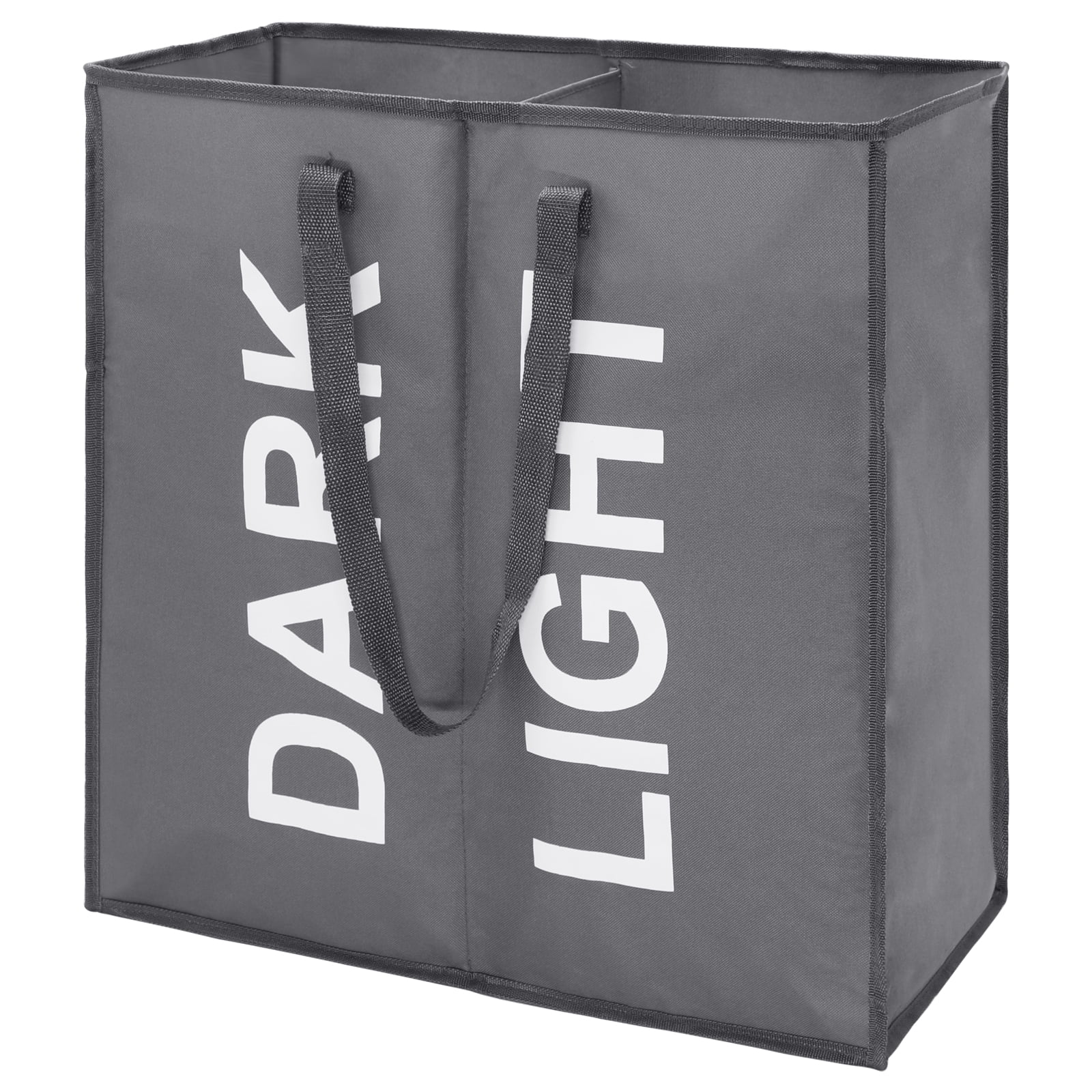 Lifesela 80L Large Laundry Basket with 2 Compartments, Collapisable ...