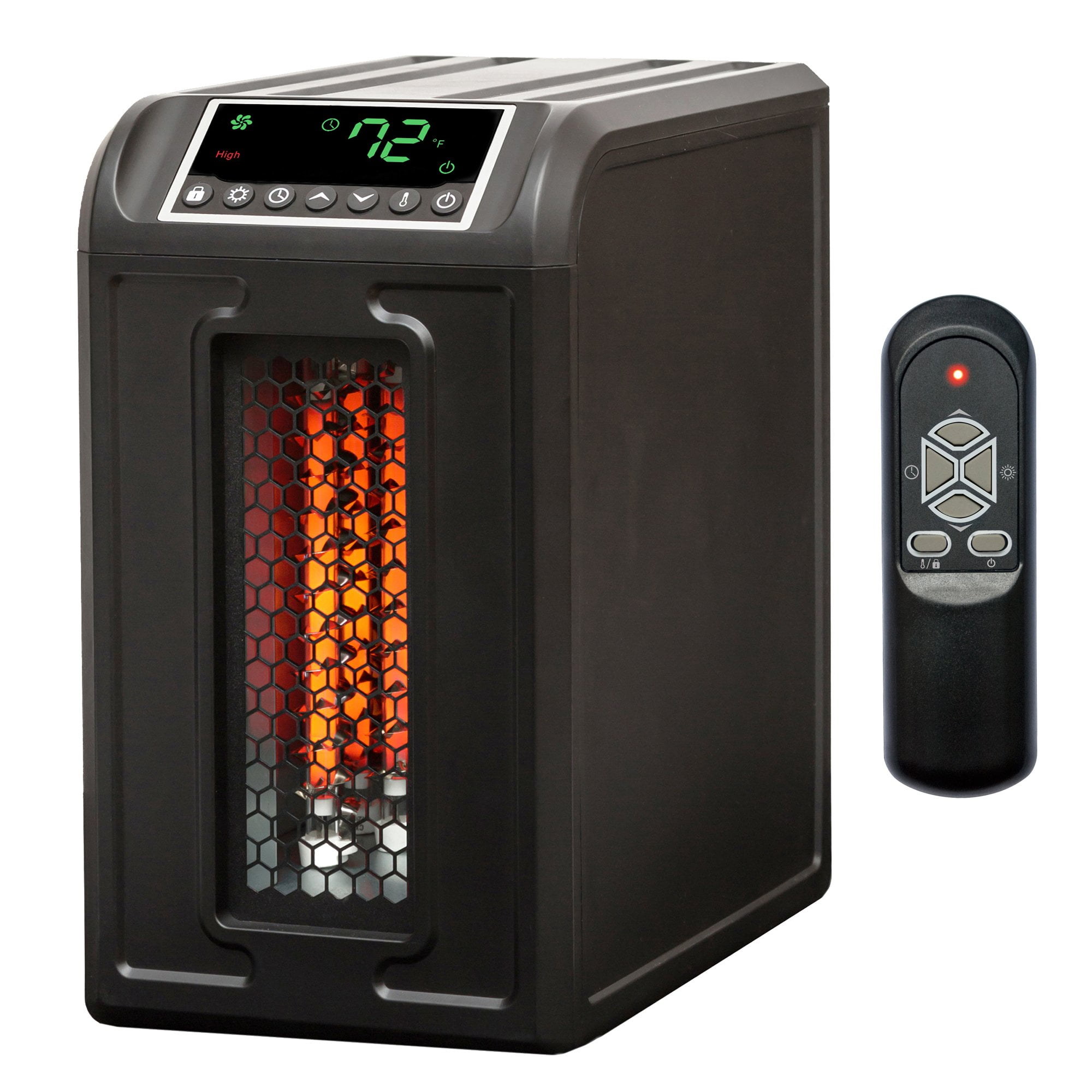 Lifesmart Warm Indoor 3 Element 1500W Quartz Infrared Electric Portable ...