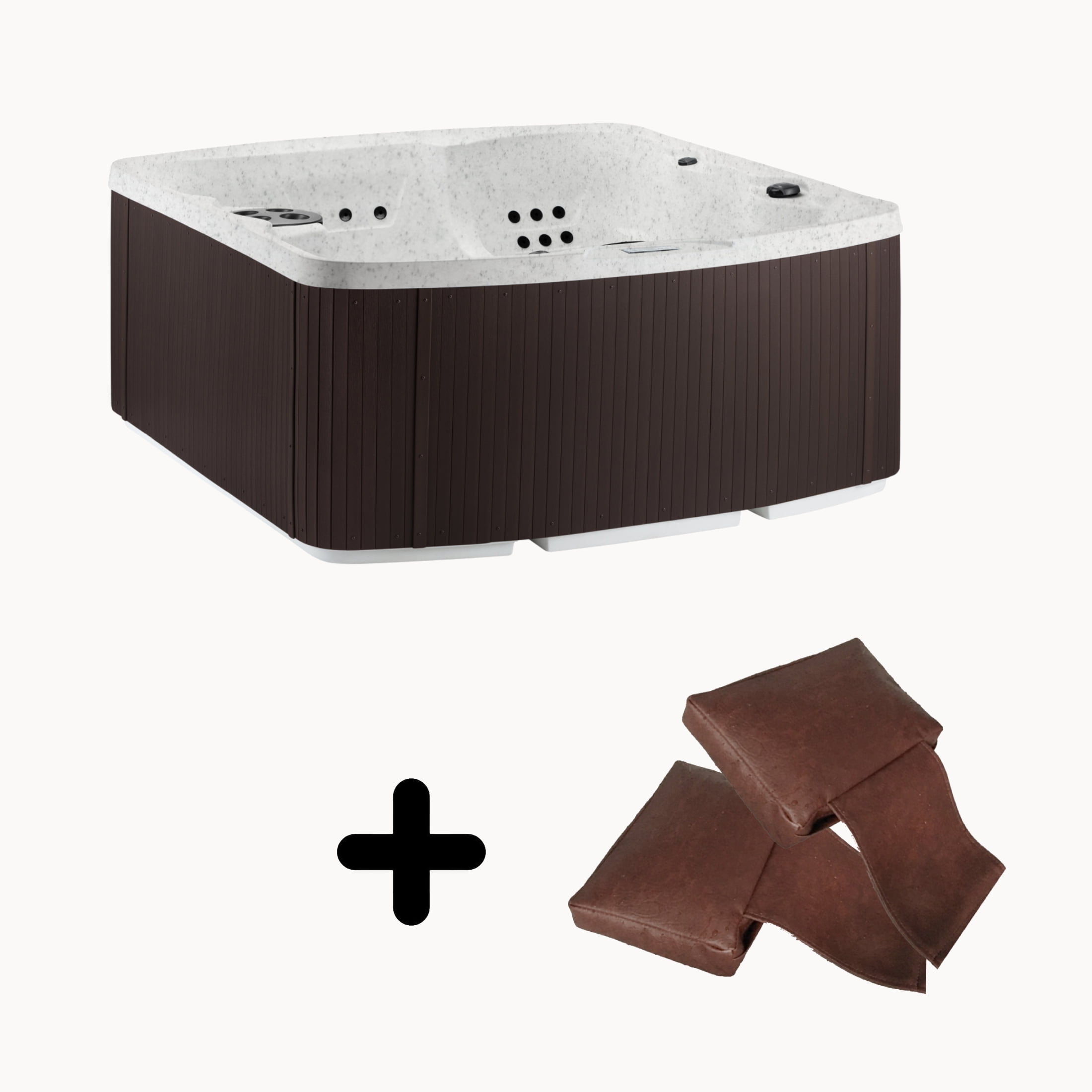 Lifesmart LS550 Plus 5-Person Hot Tub, 65-Jet, 220-Volt Spa, Energy ...