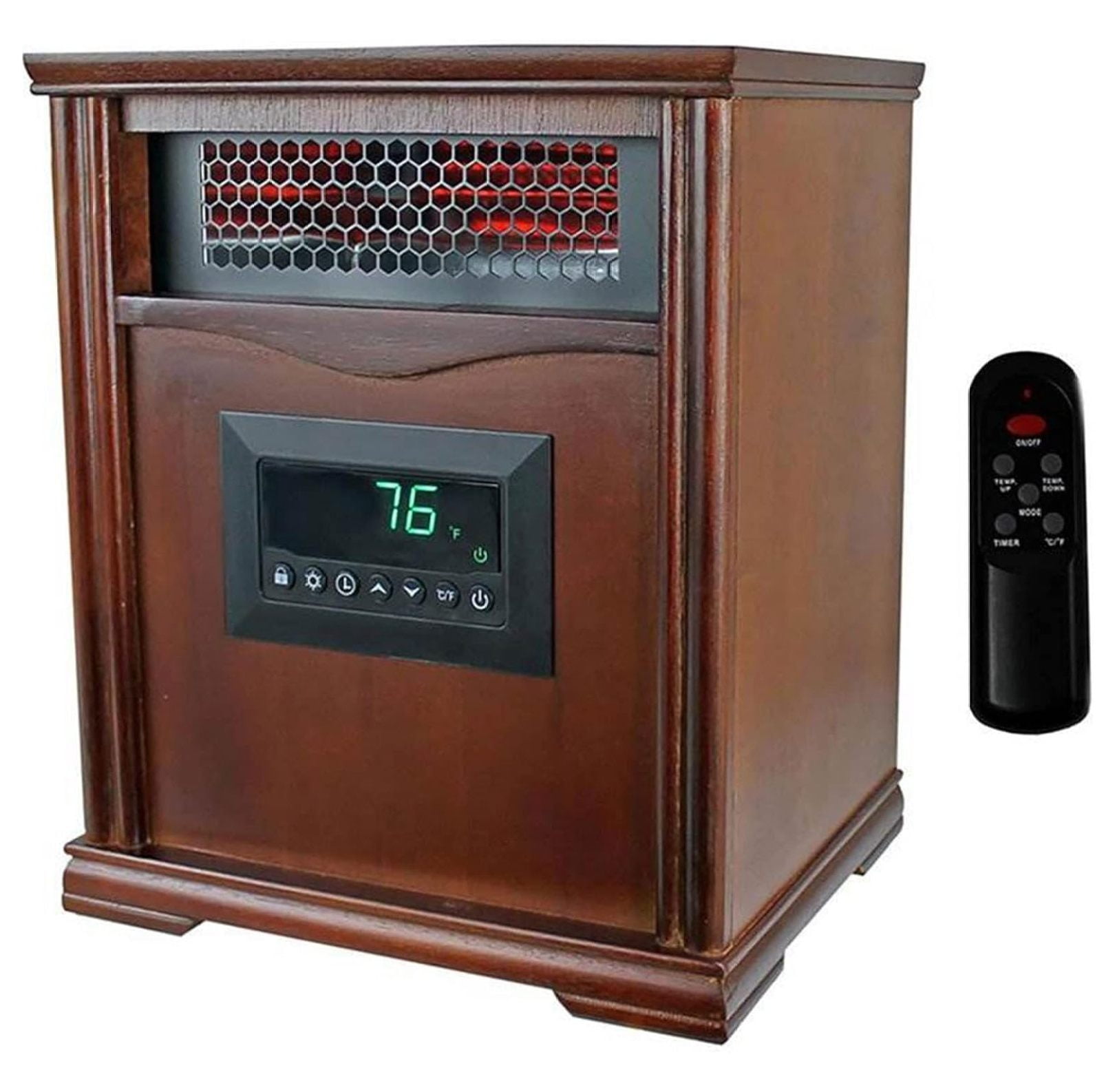 Lifesmart LifePro 1500W Portable Electric Infrared Quartz Space Heater ...