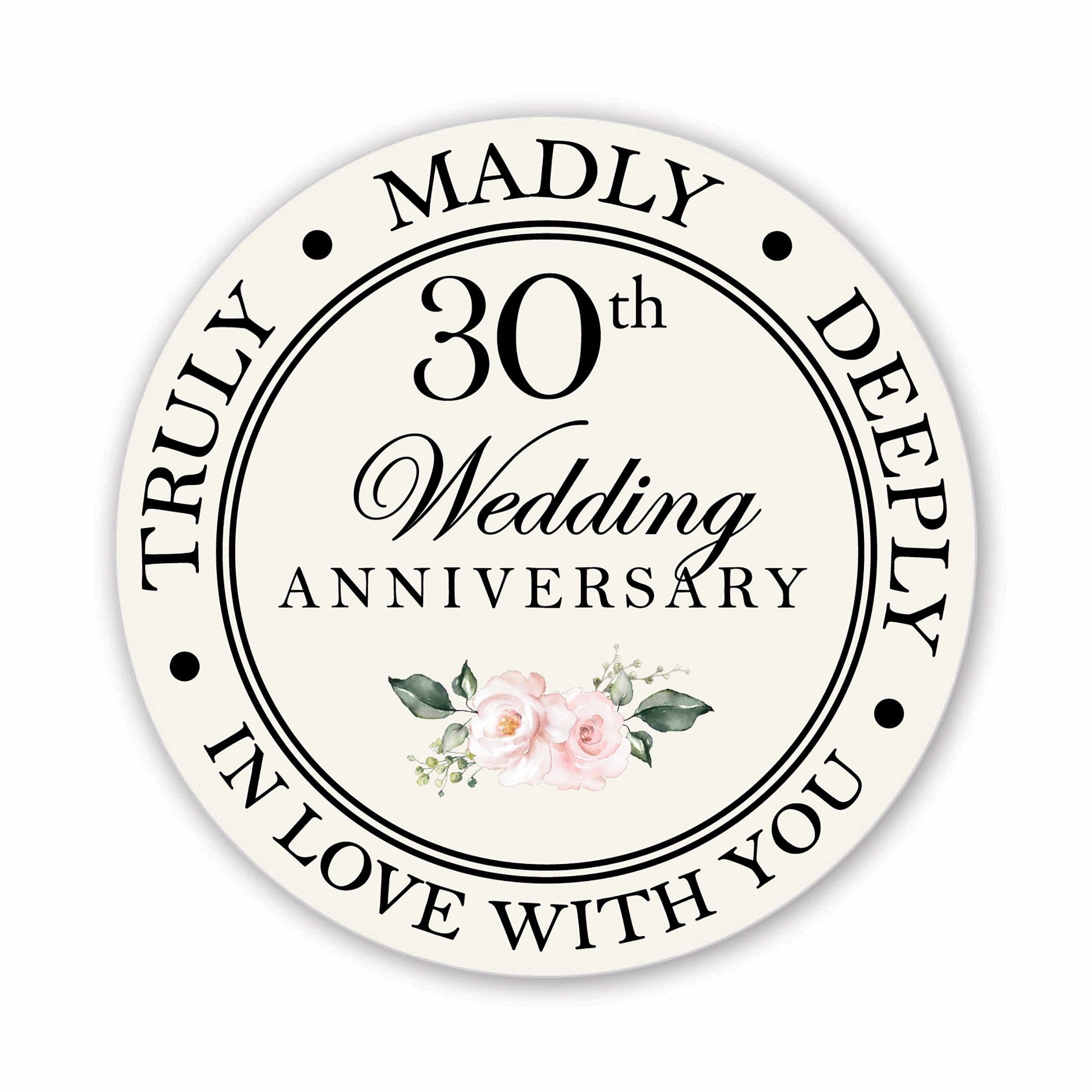 Lifesong Milestones Refrigerator Magnets - 30th Wedding Anniversary ...