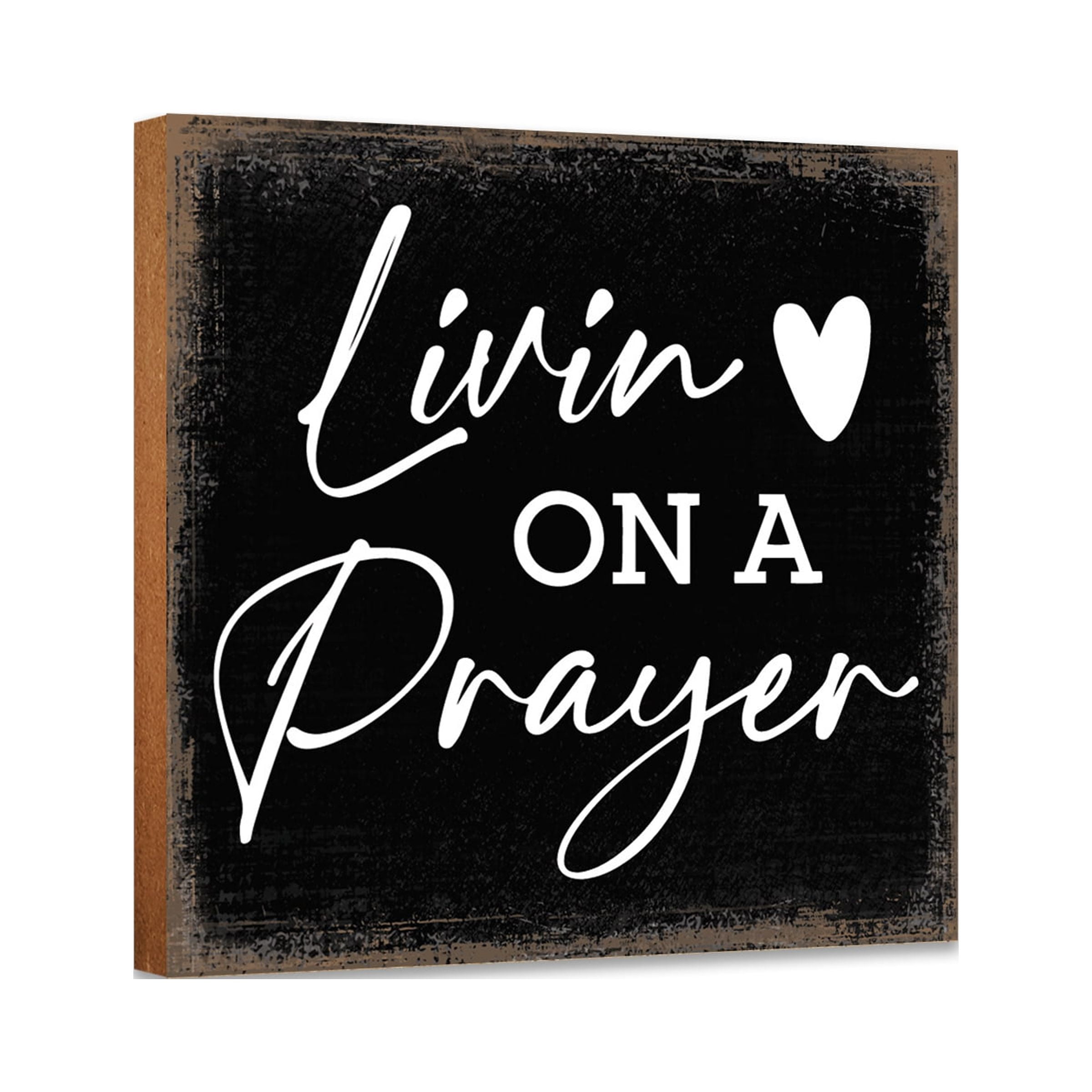 Lifesong Milestones Rustic Christian Signs for Tabletop & Shelf Décor ...