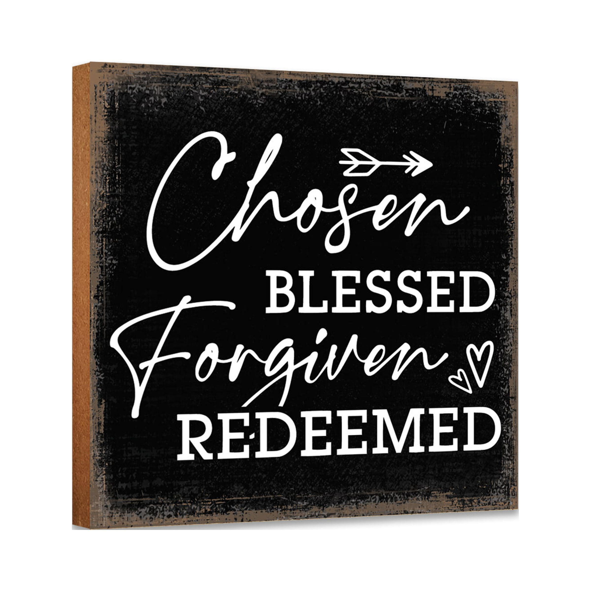 Lifesong Milestones Rustic Christian Signs for Tabletop & Shelf Décor ...