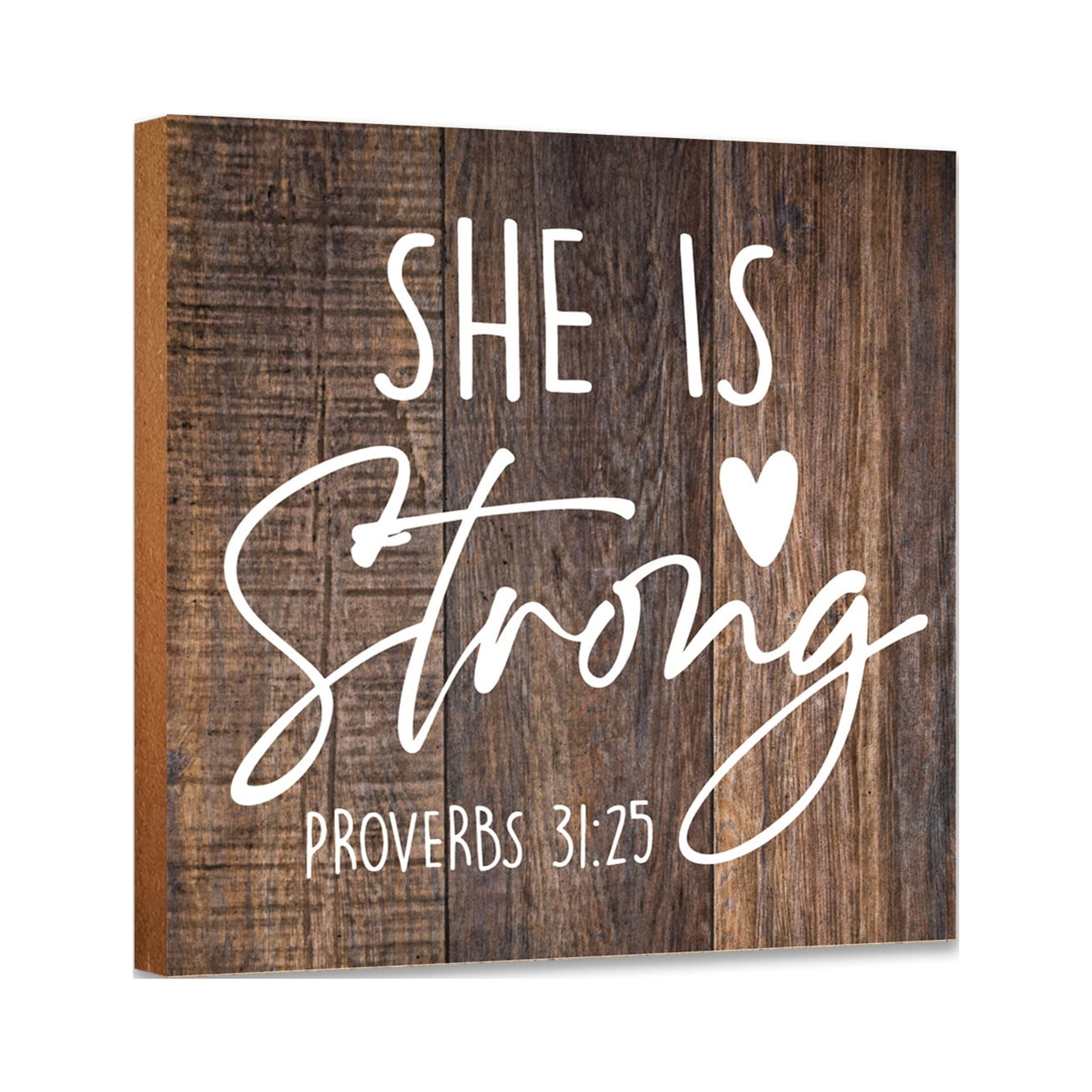 Lifesong Milestones Rustic Christian Signs for Tabletop & Shelf Décor ...