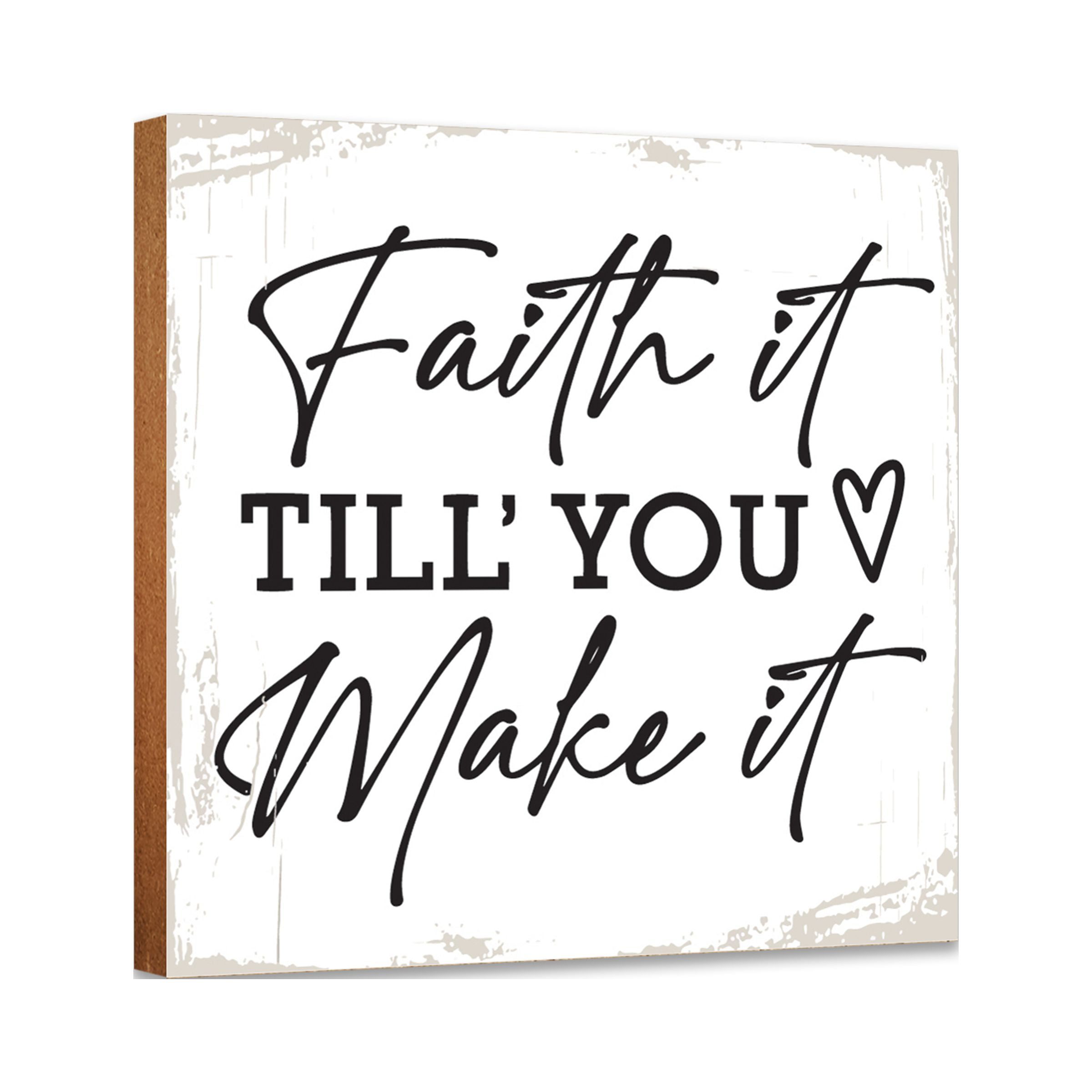 Lifesong Milestones Rustic Christian Signs for Tabletop & Shelf Décor ...