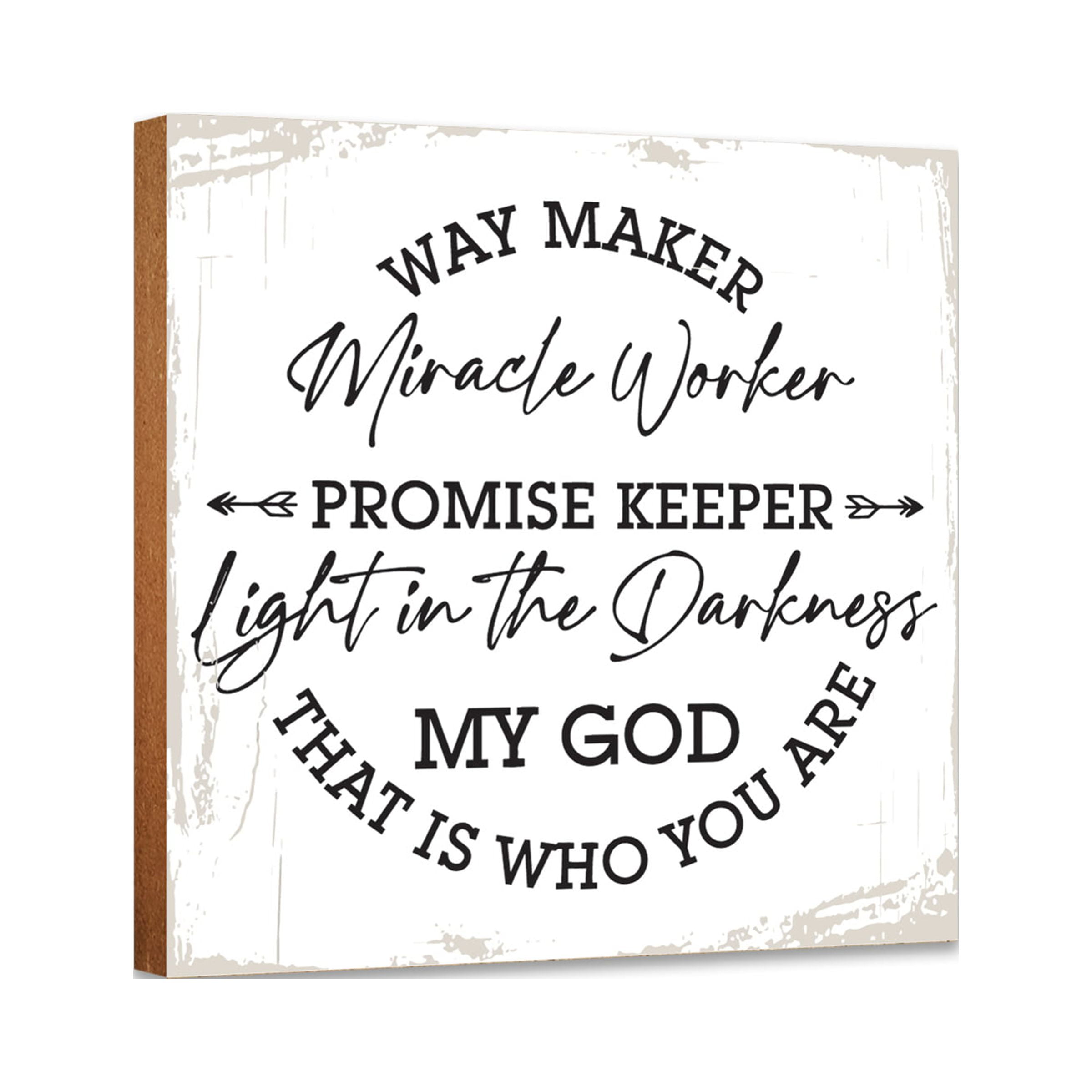 Lifesong Milestones Rustic Christian Signs for Tabletop & Shelf Décor ...