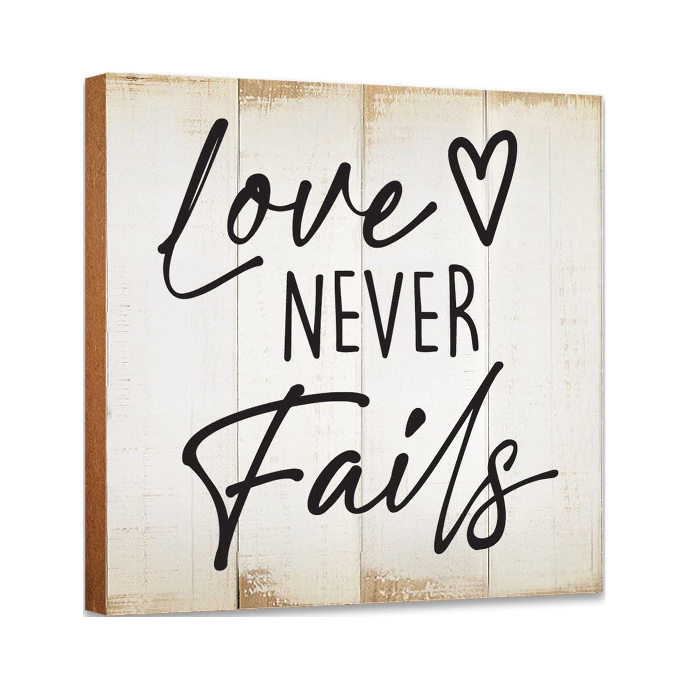 Lifesong Milestones Rustic Christian Signs for Tabletop & Shelf Décor ...