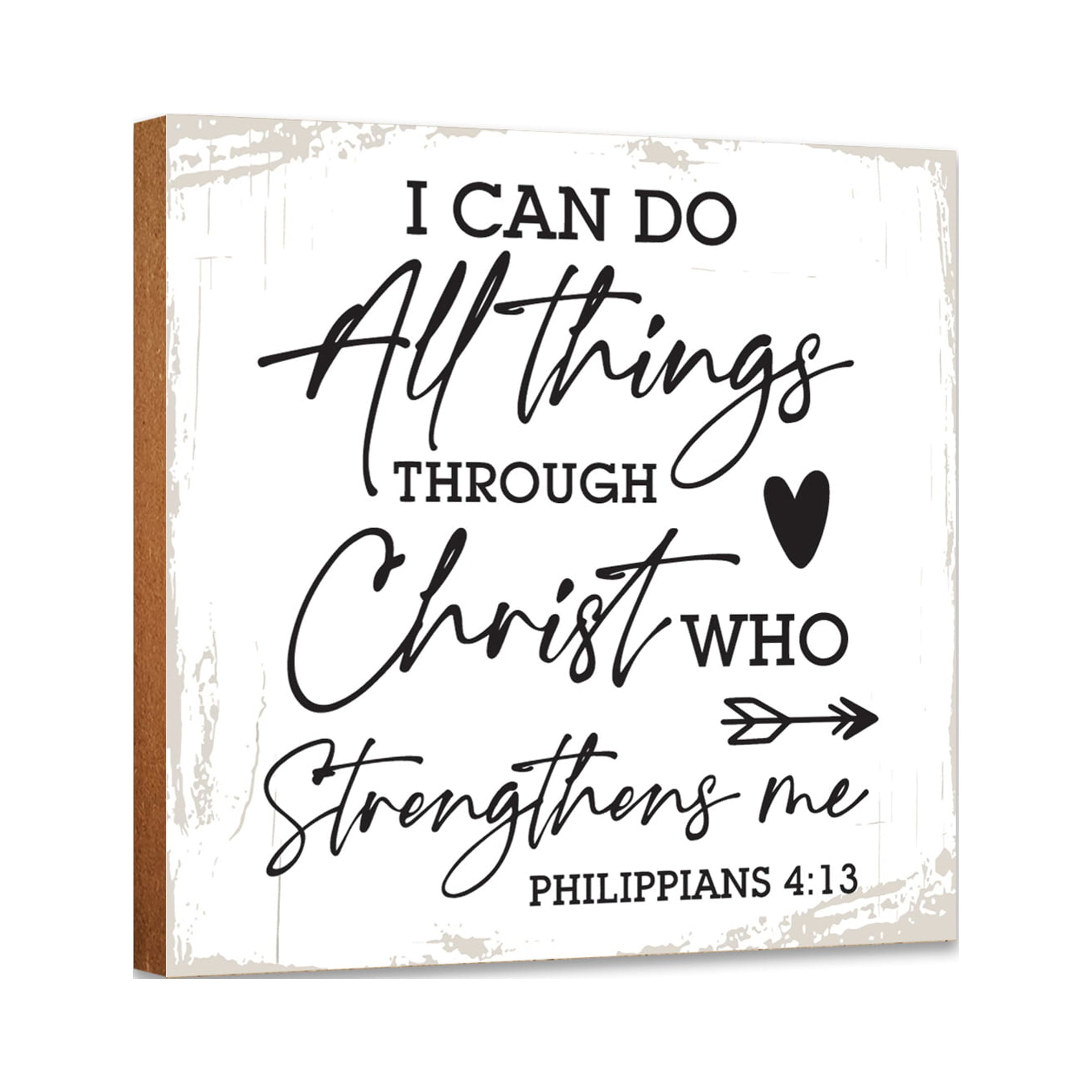 Lifesong Milestones Rustic Christian Signs for Tabletop & Shelf Décor ...