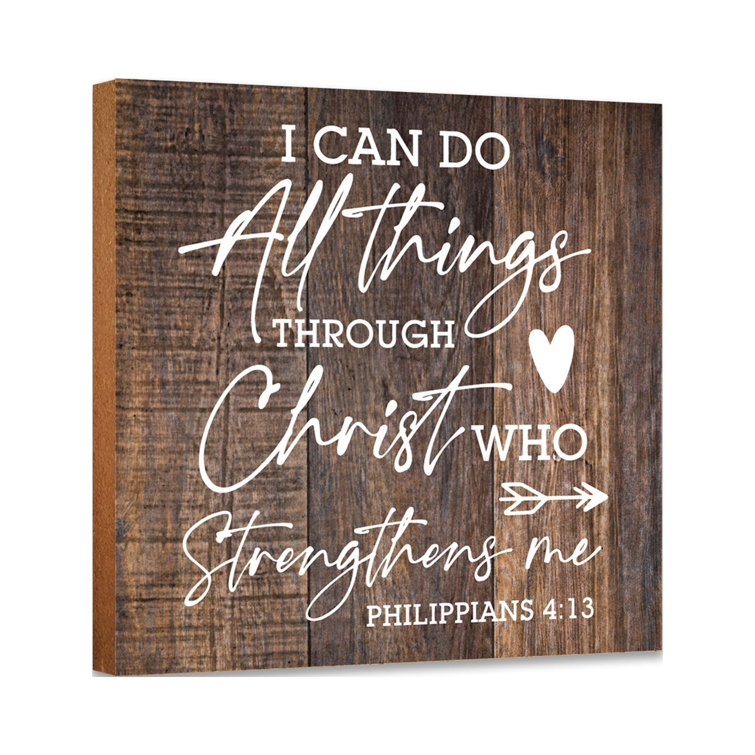 Lifesong Milestones Rustic Christian Signs for Tabletop & Shelf Décor ...