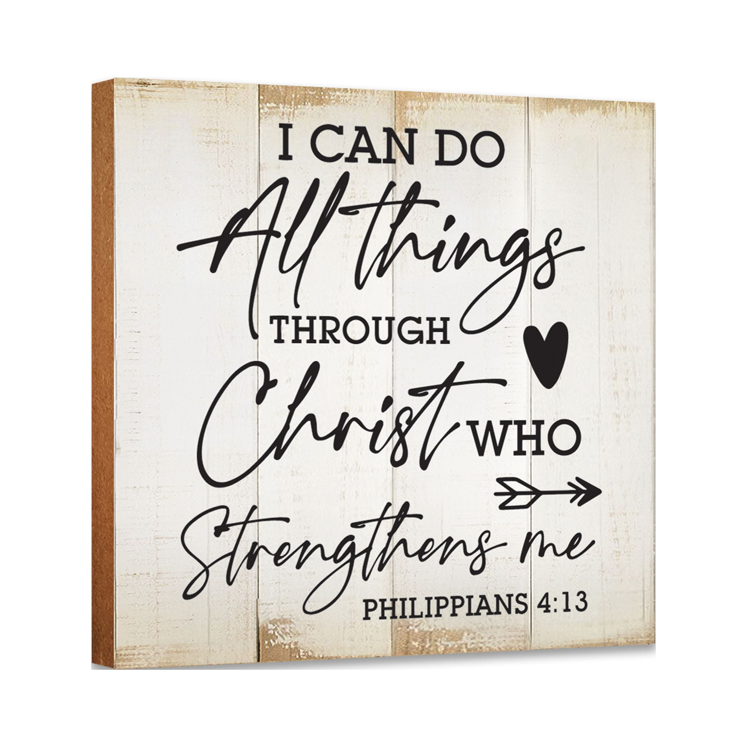 Lifesong Milestones Rustic Christian Signs for Tabletop & Shelf Décor ...